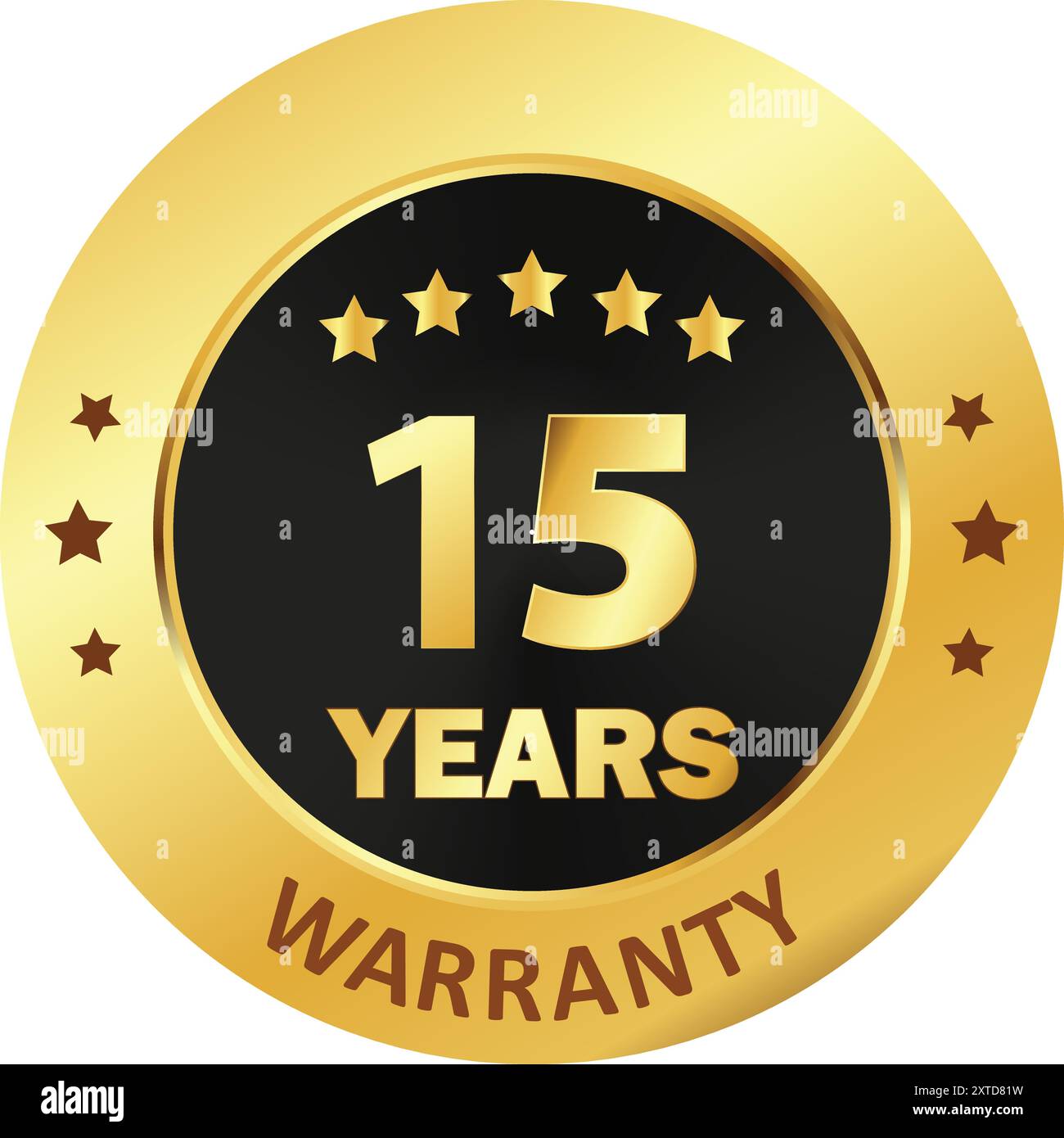 15 years Warranty Seal, warranty seal in Golden, fifteen years warranty ...