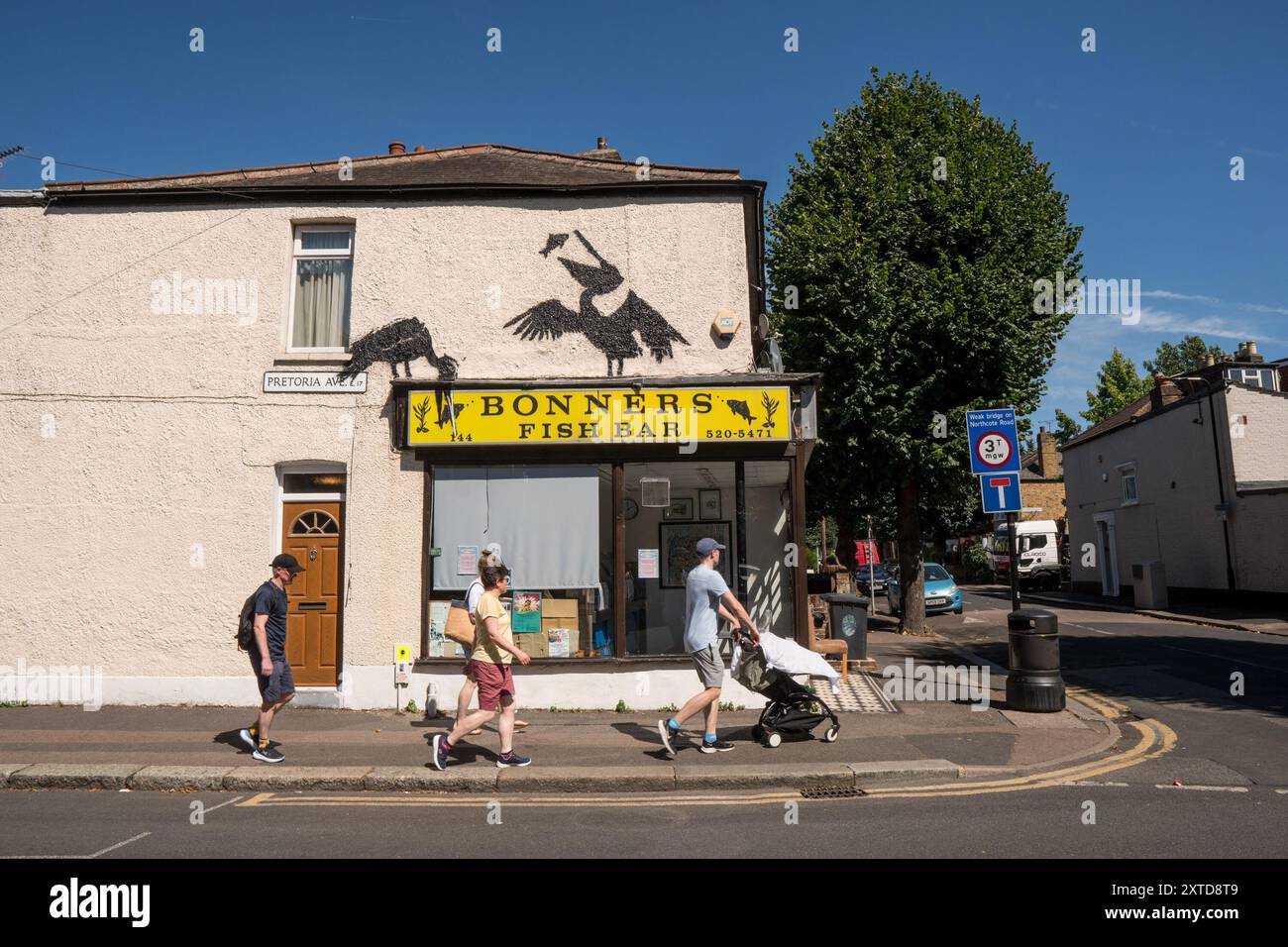 Banksy zoo animals artwork in London 13th August 2024, Pretoria Avenue ...
