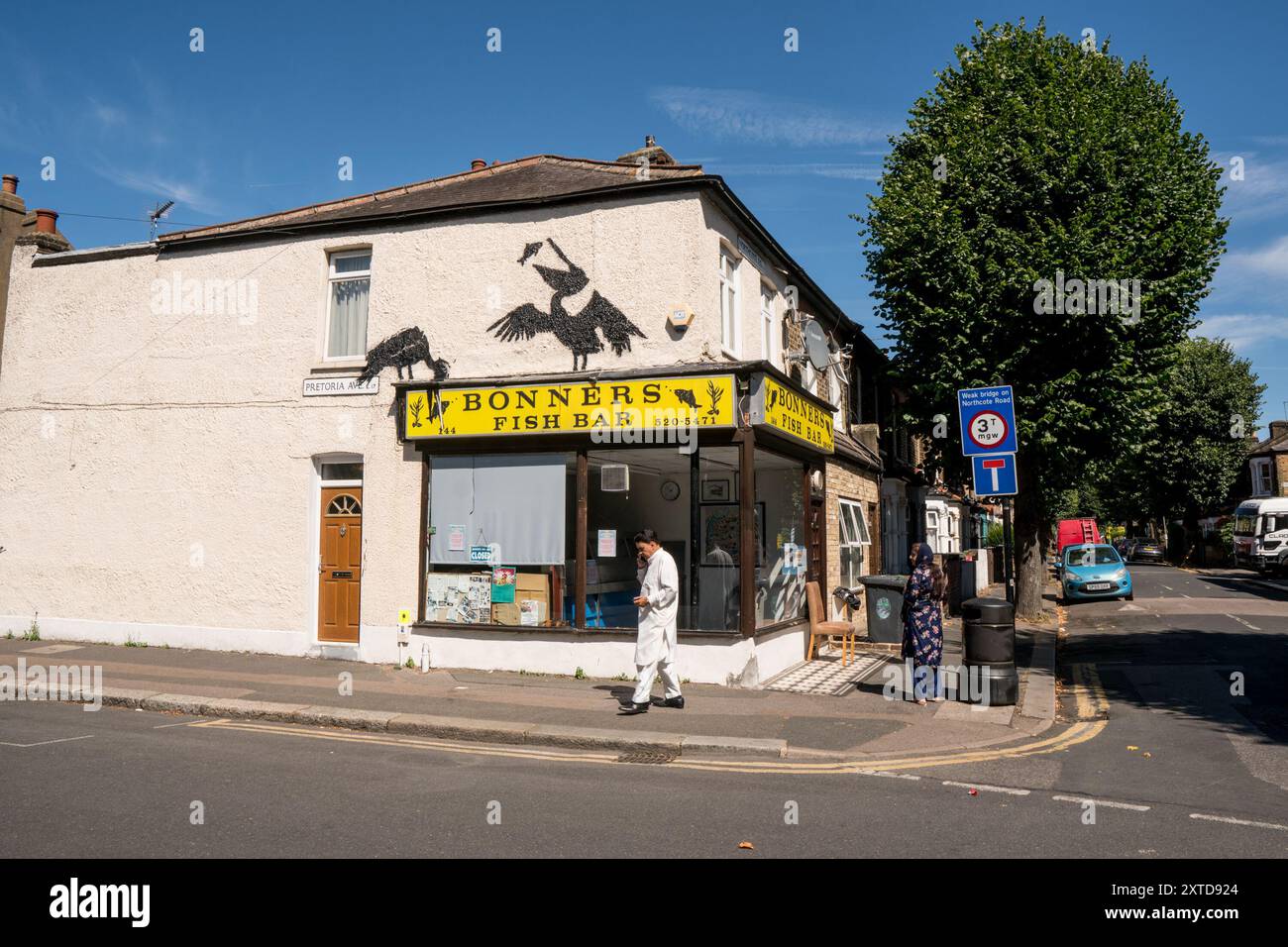 Banksy zoo animals artwork in London 13th August 2024, Pretoria Avenue ...