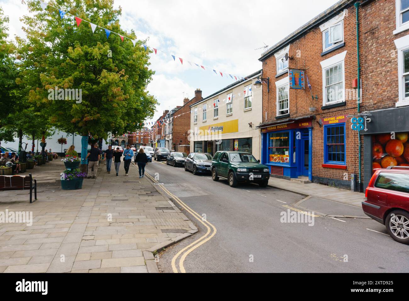 Ellesmere town centre in North Shropshire England Stock Photo - Alamy