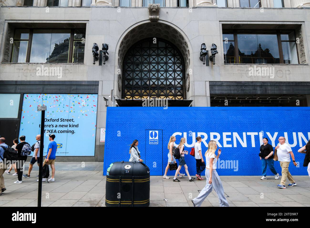 Oxford Street, London, UK. 14th Aug 2024. Ghost signs of the iconic ...