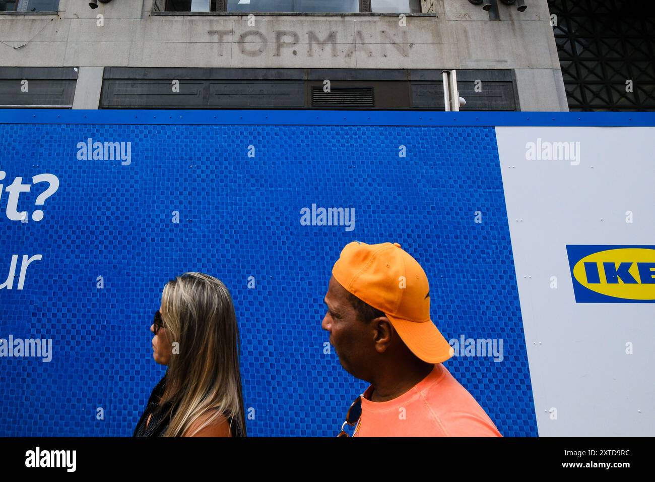 Oxford Street, London, UK. 14th Aug 2024. Ghost signs of the iconic ...