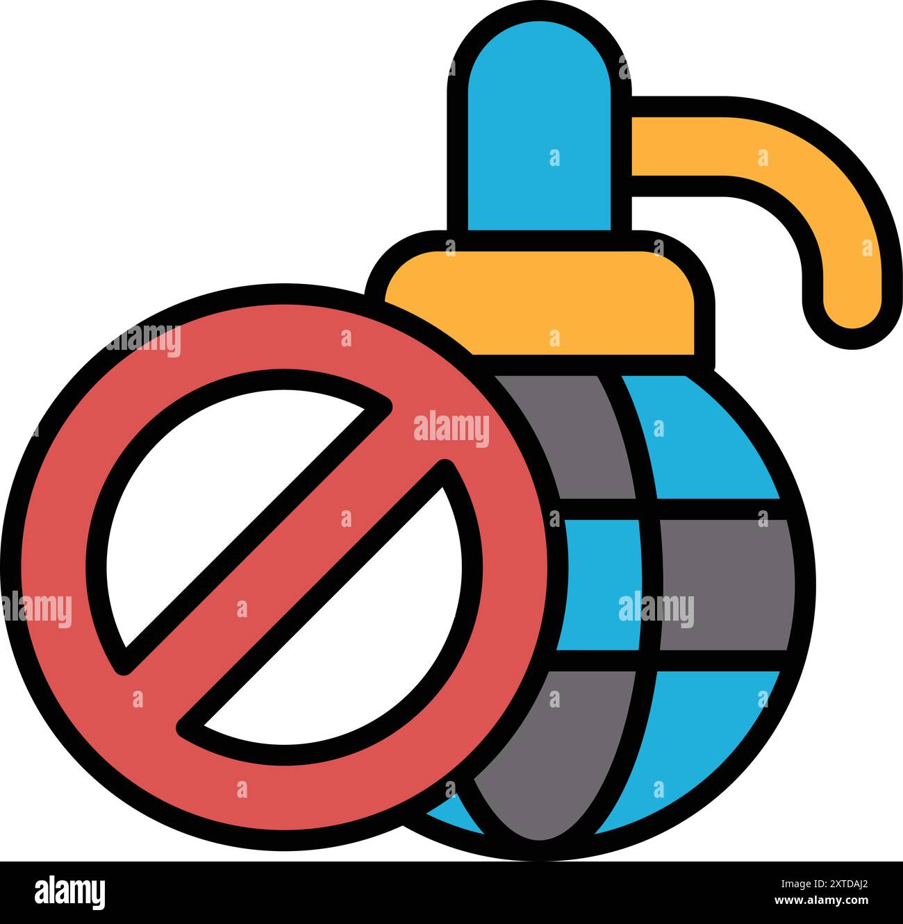Ban the bomb sign Cut Out Stock Images & Pictures - Alamy