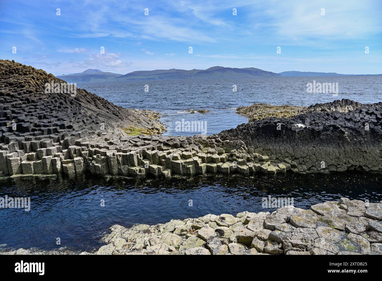 Scotland, Staffa Basalt Columns Volcanic geology Stock Photo - Alamy