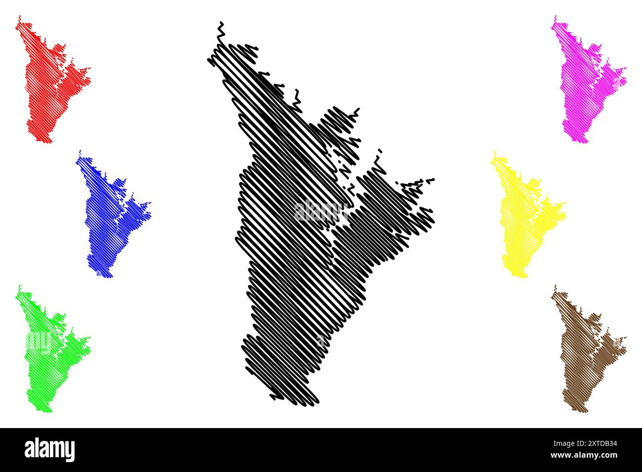 Hornsby vector map Cut Out Stock Images & Pictures - Alamy