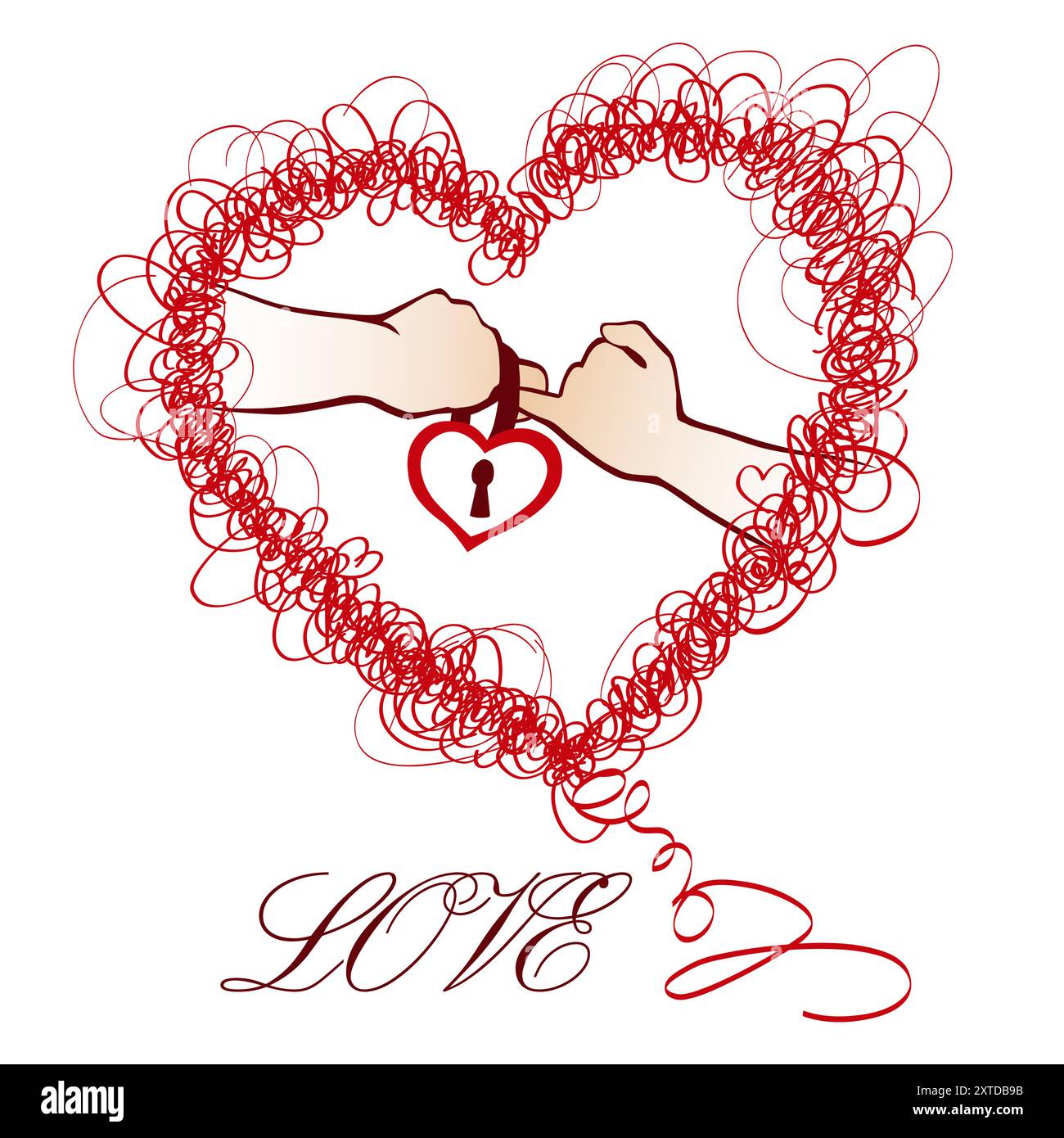 Hooked by woman Stock Vector Images - Alamy