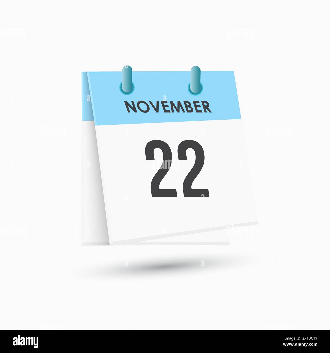 November 22 - calendar and Time planner. Daily Calendar Icon reminder ...