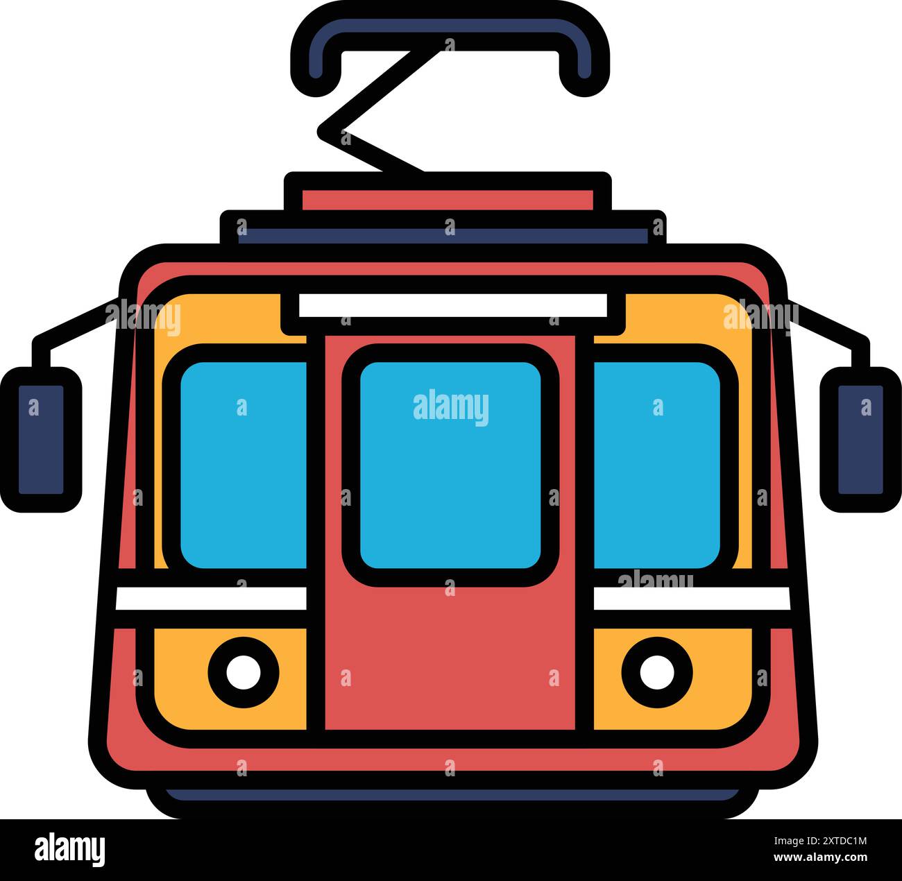 Italian tram Stock Vector Images - Alamy