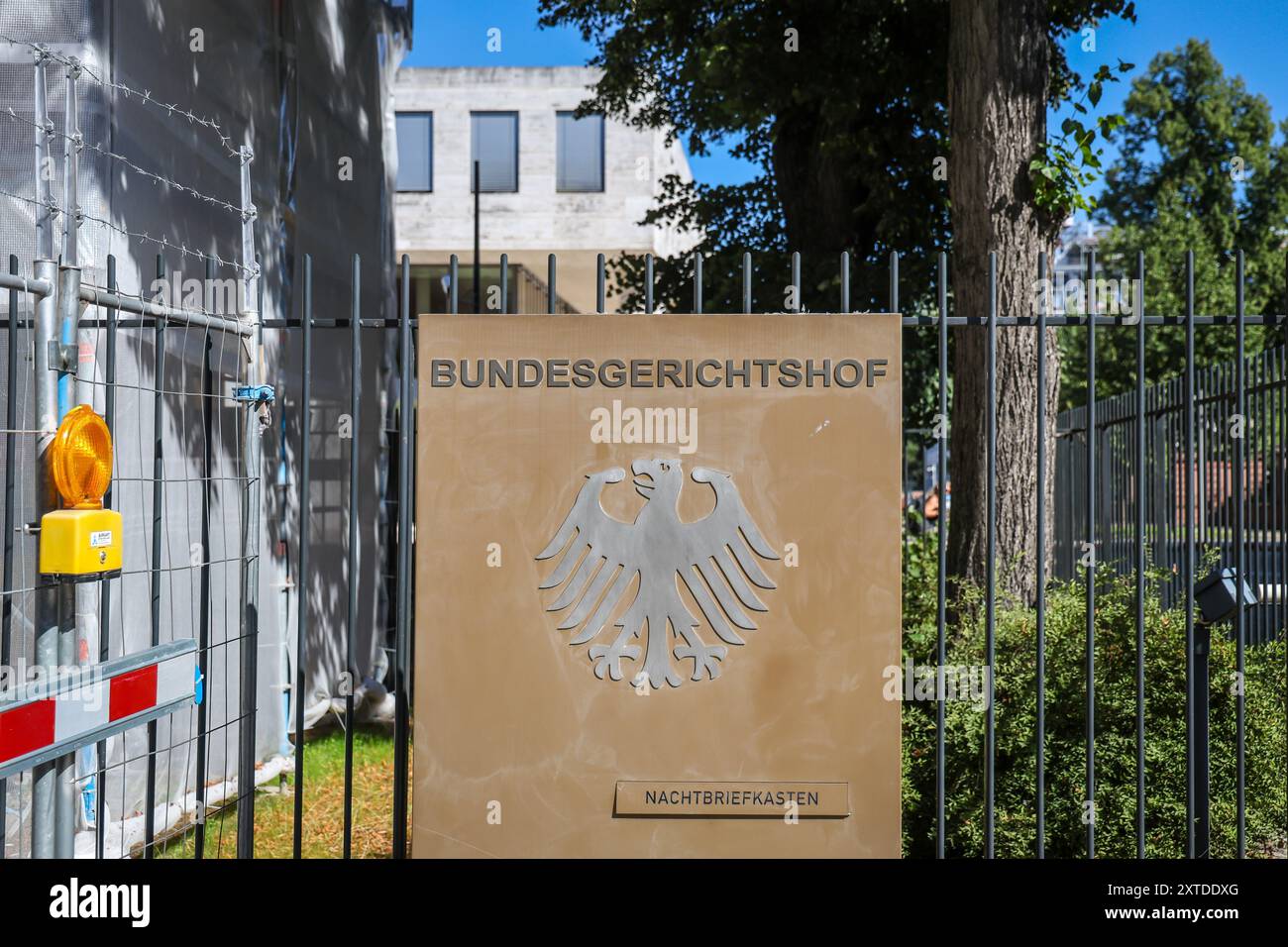 Karlsruhe, Baden-Württemberg, Germany - Federal Court of Justice, sign ...
