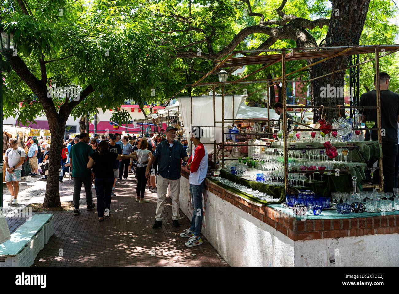 San Telmo, Buenos Aires, Argentina - 08 08 2024: View of the San Telmo ...