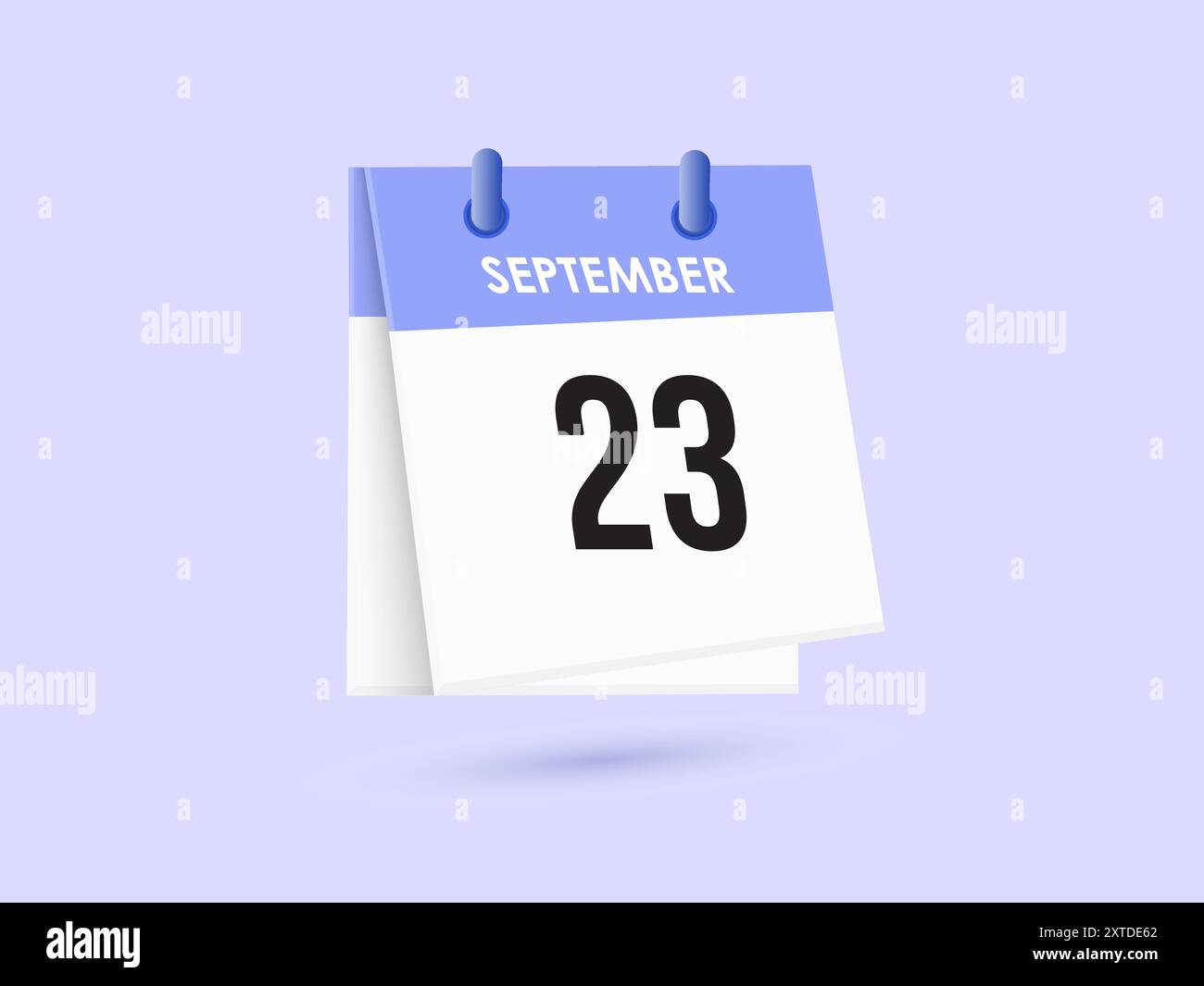 September 23 - calendar and Time planner. Daily Calendar Icon reminder ...
