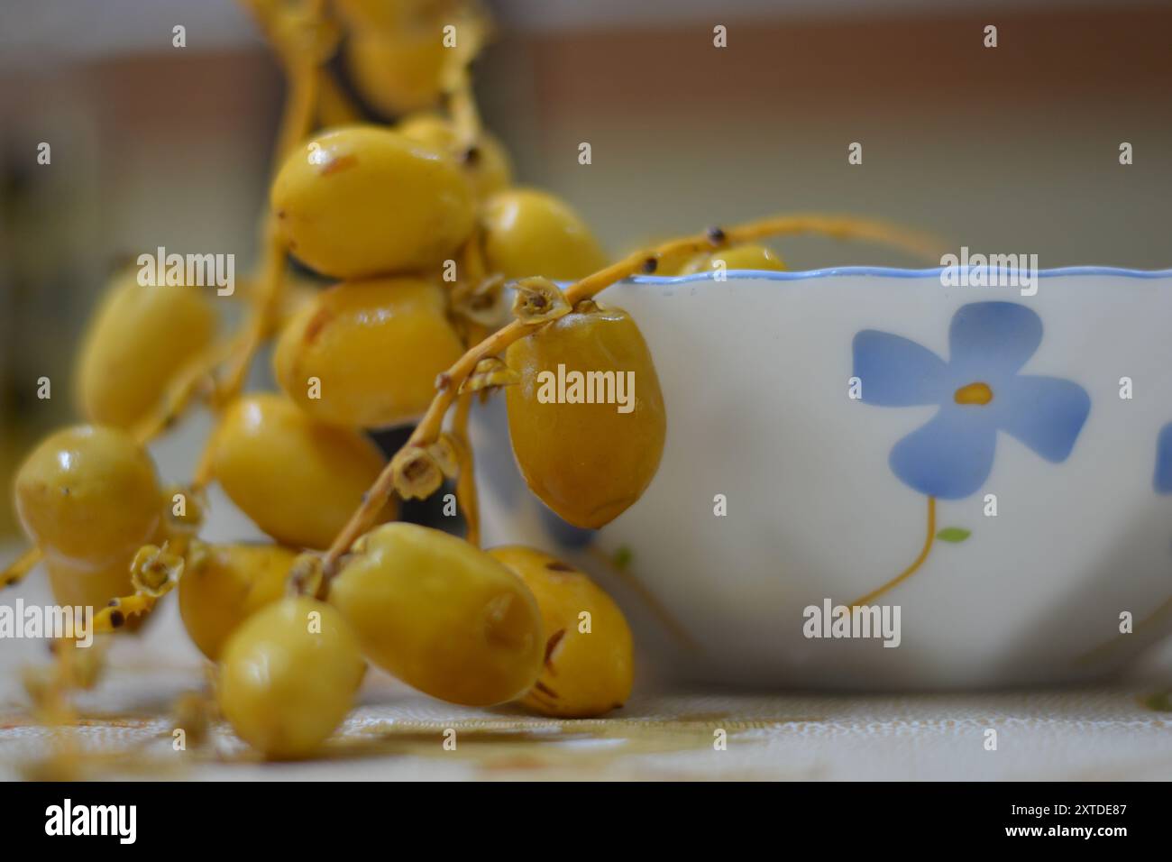 golden yellow fresh dates Stock Photo - Alamy