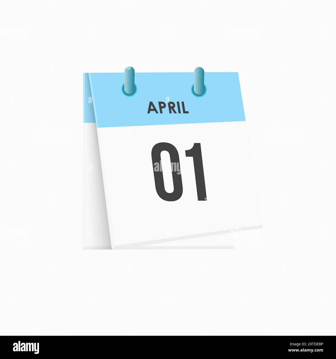 April 1 - calendar and Time planner. Daily Calendar Icon reminder ...