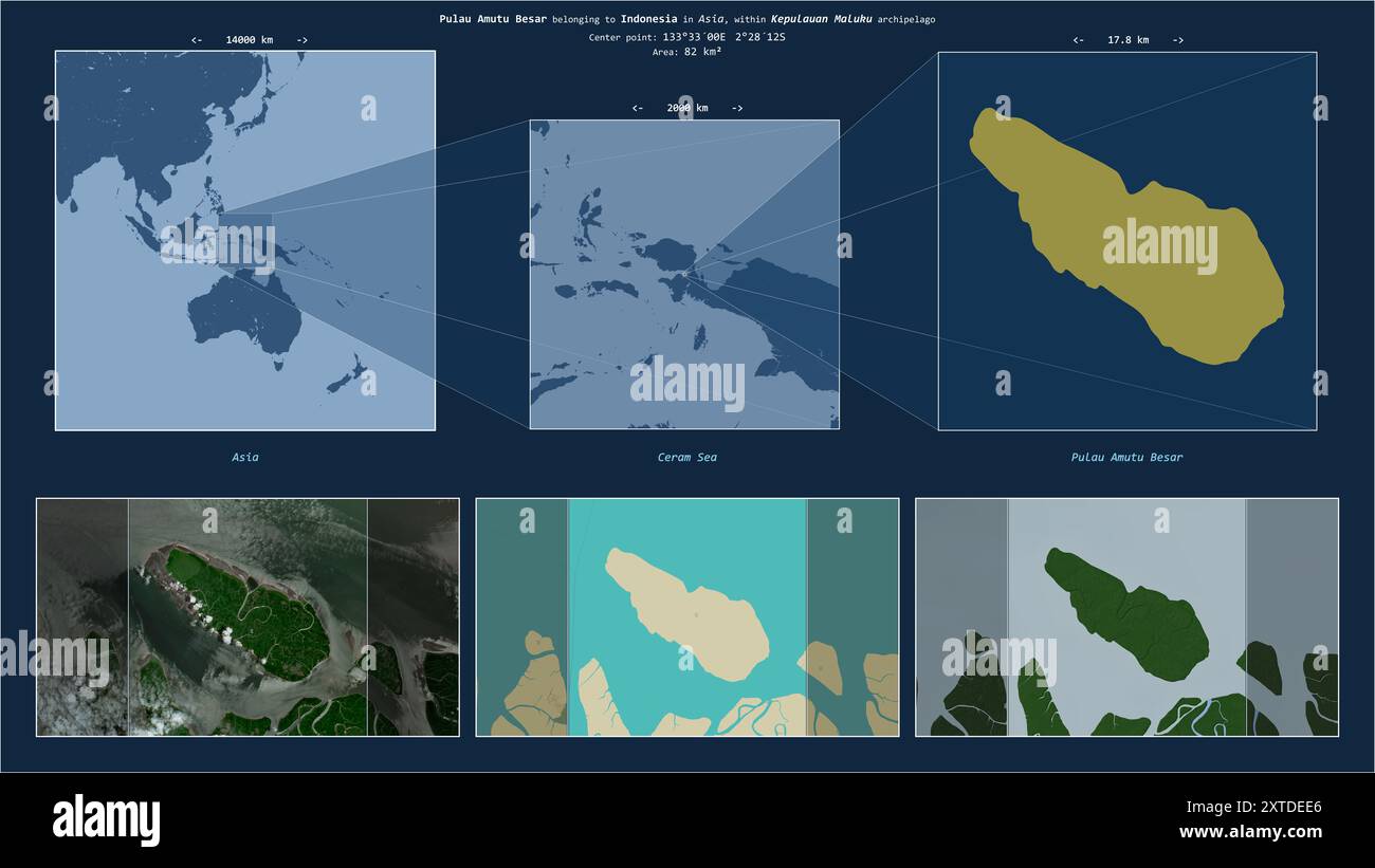 Pulau Amutu Besar in the Ceram Sea - belonging to Indonesia. Described ...