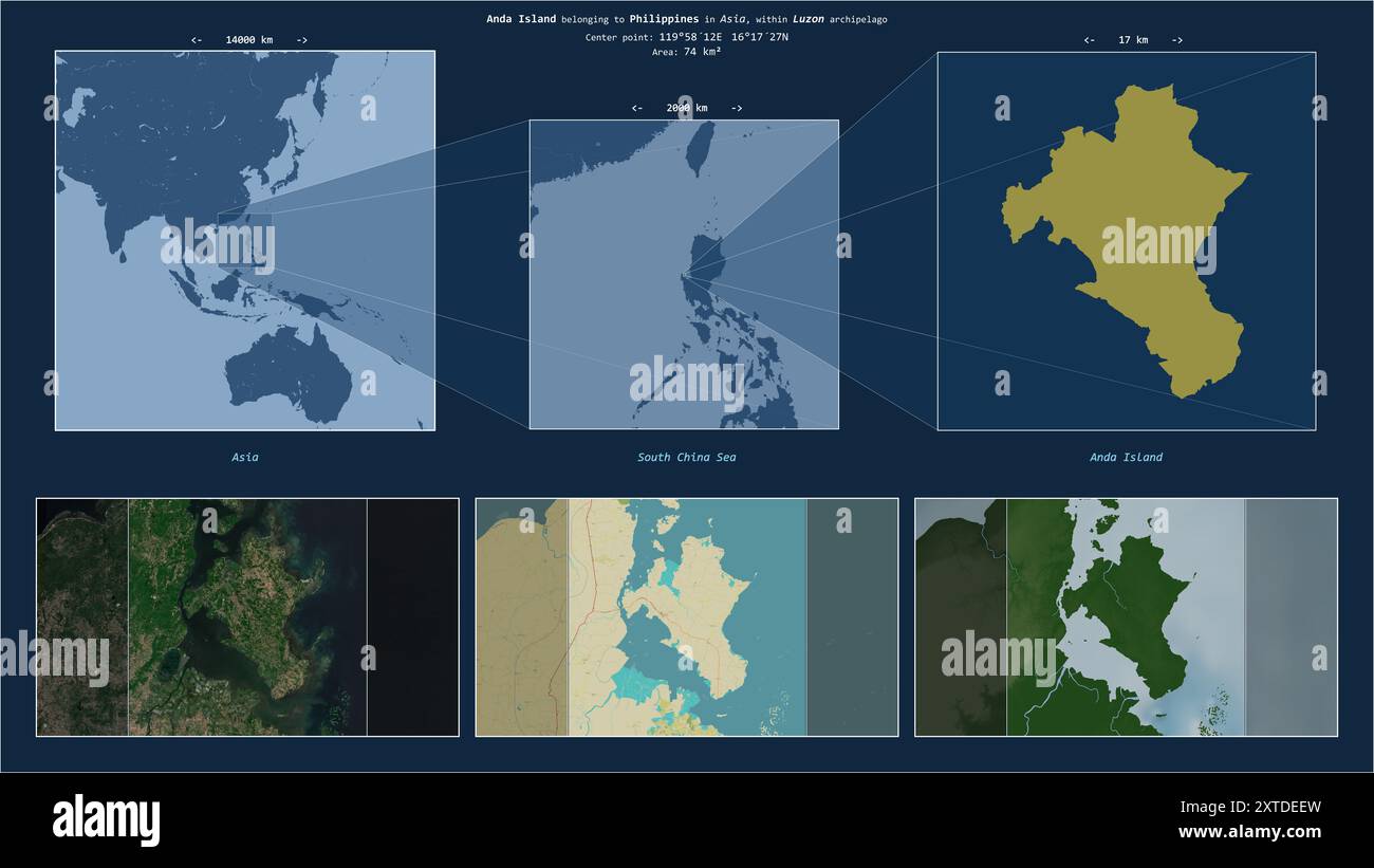 Anda Island in the South China Sea - belonging to Philippines ...