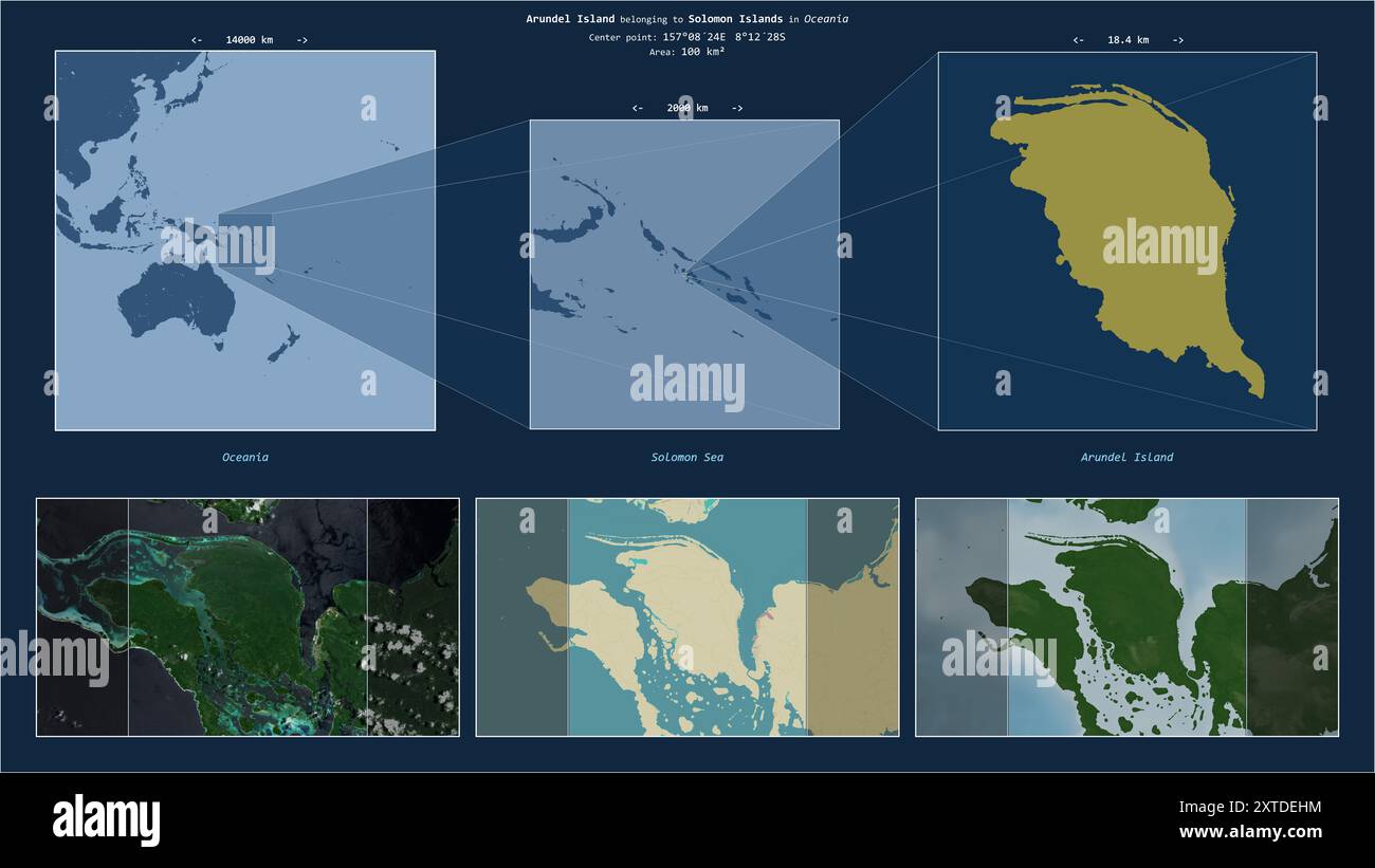 Arundel Island in the Solomon Sea - belonging to Solomon Islands ...