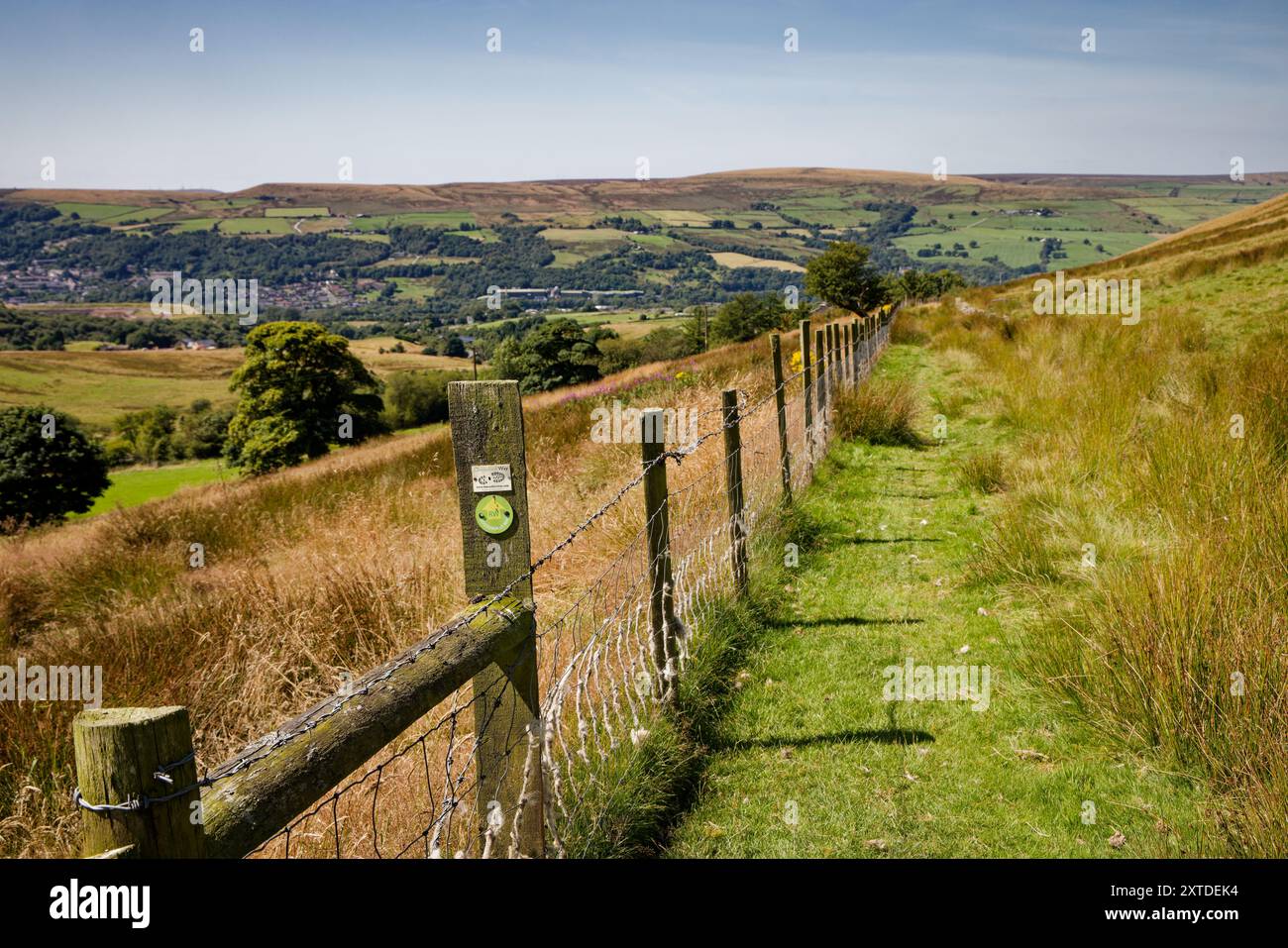 Summer ramble on The Coal Road along the Rossendale Way Stock Photo - Alamy