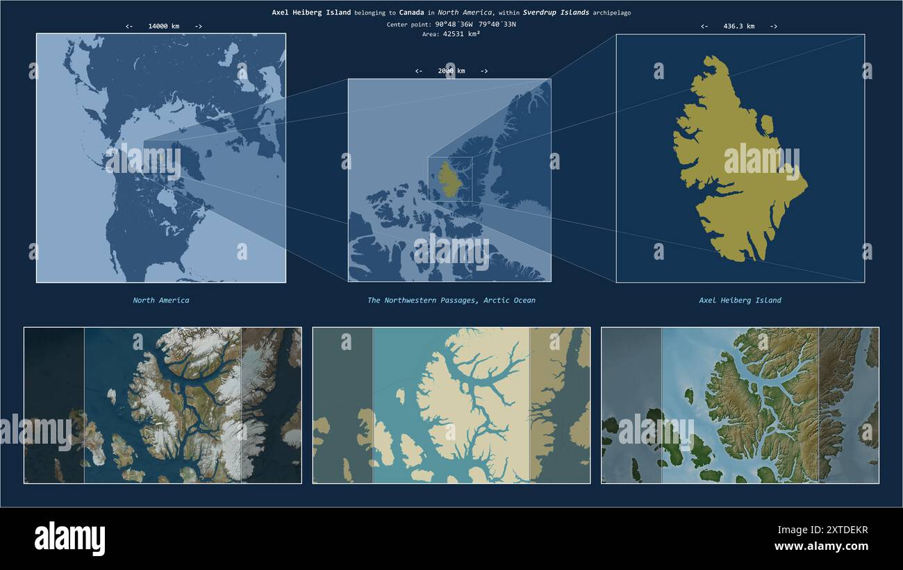 Axel Heiberg Island in the Arctic Ocean - belonging to Canada ...