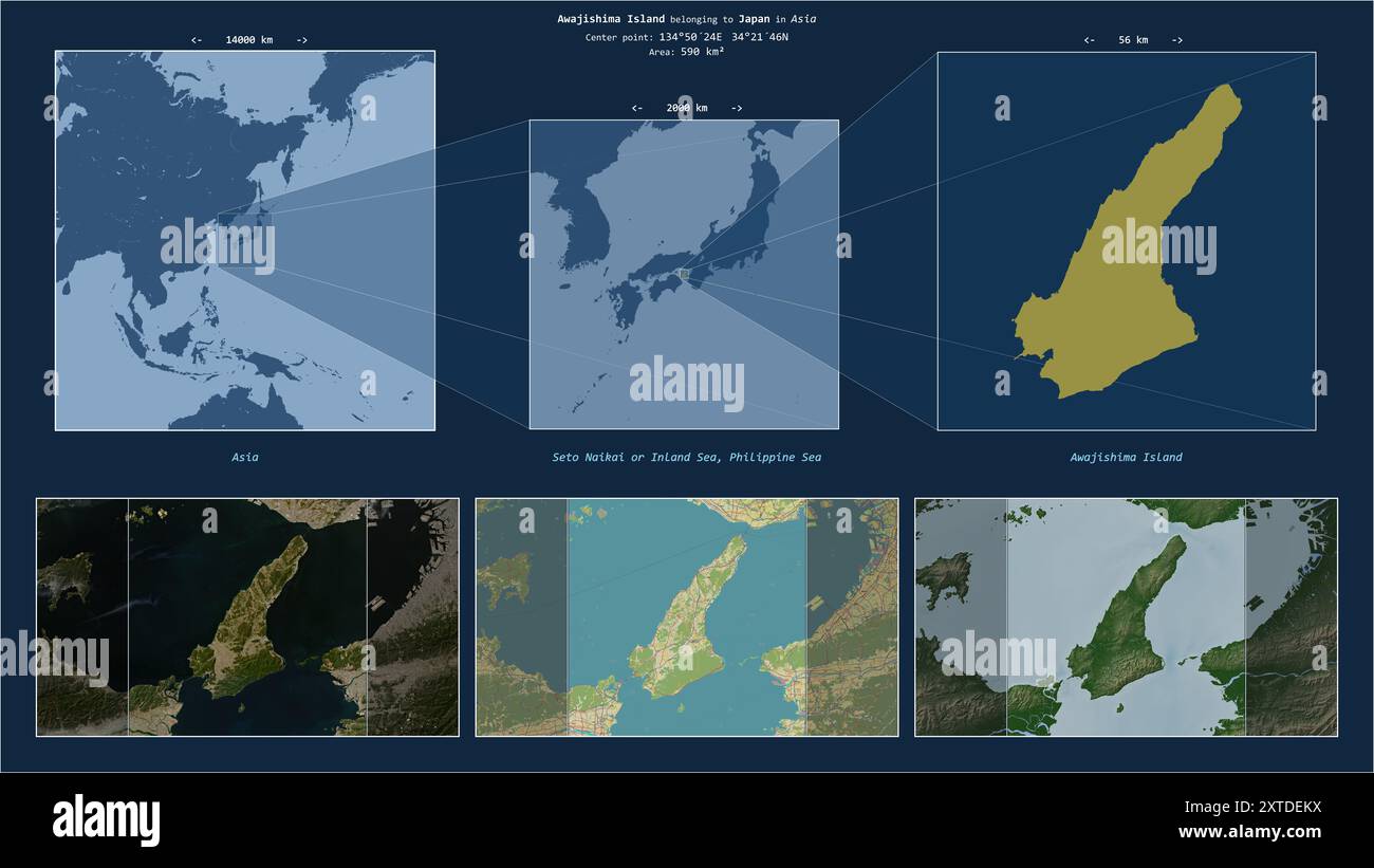 Awajishima Island in the Philippine Sea - belonging to Japan. Described ...