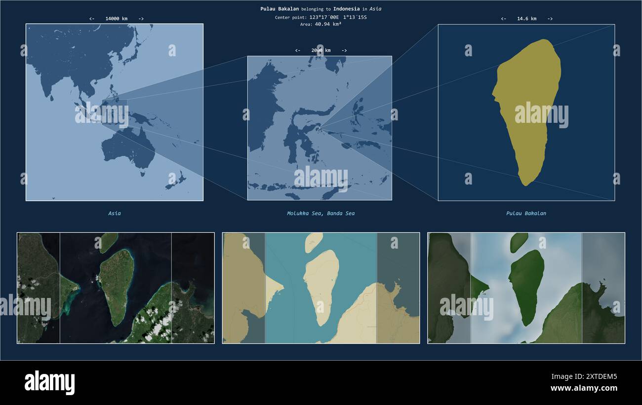 Pulau Bakalan in the Banda Sea - belonging to Indonesia. Described ...