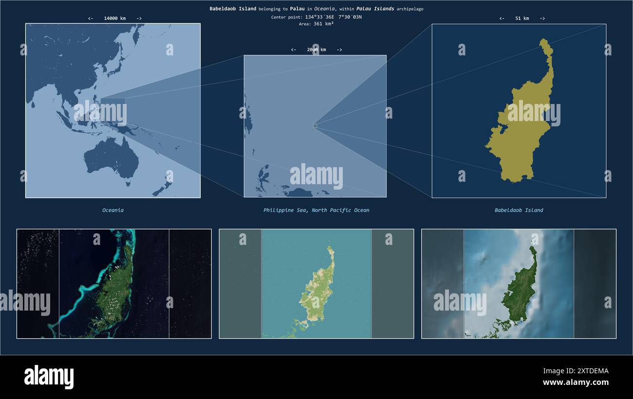 Babeldaob Island in the Philippine Sea - belonging to Palau. Described ...