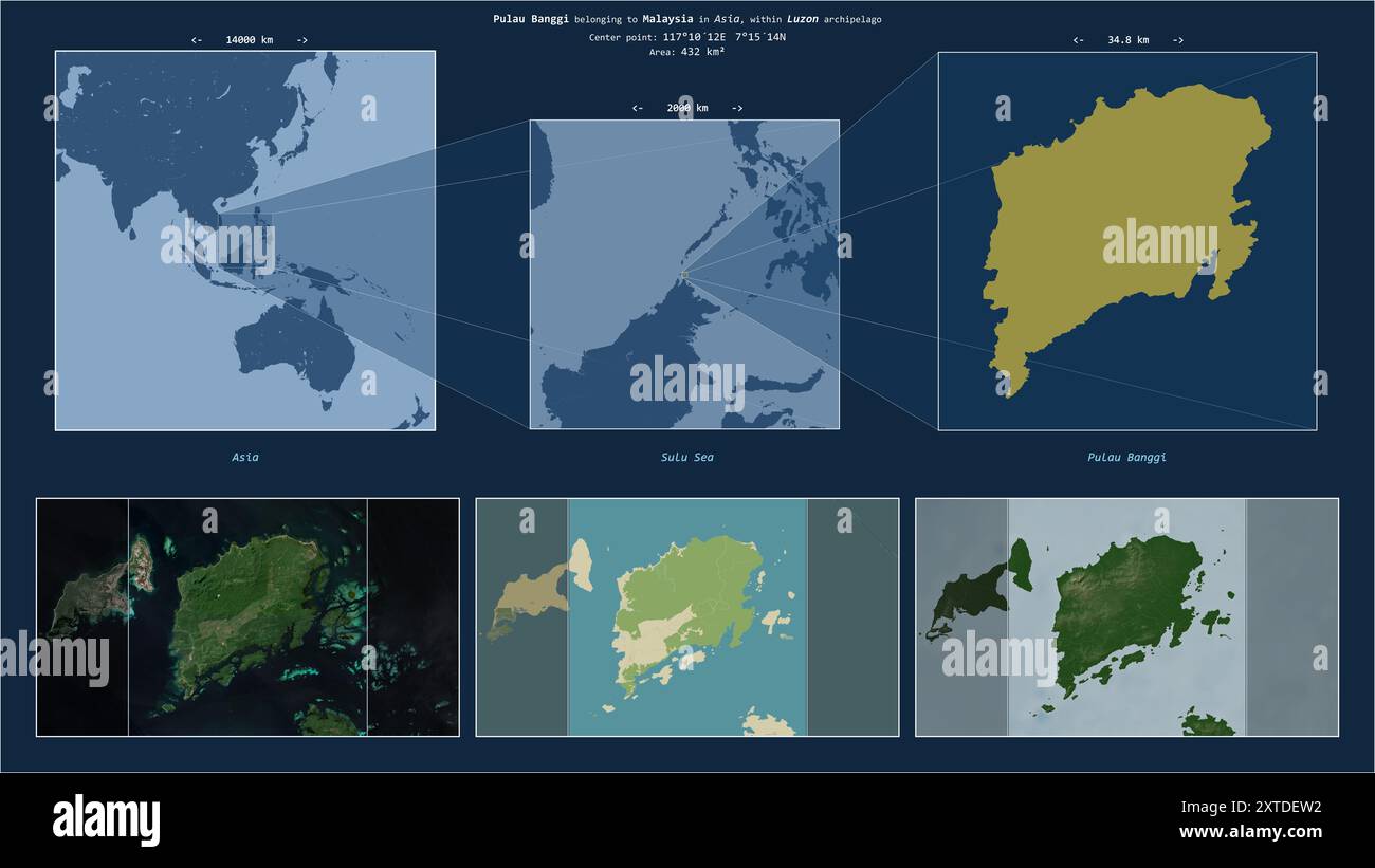 Pulau Banggi in the Sulu Sea - belonging to Malaysia. Described ...