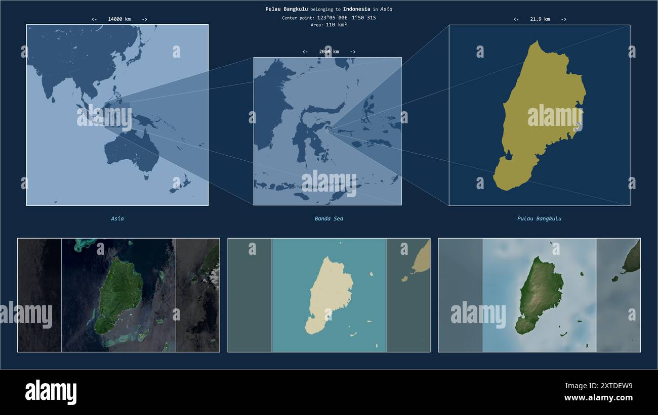 Pulau Bangkulu in the Banda Sea - belonging to Indonesia. Described ...