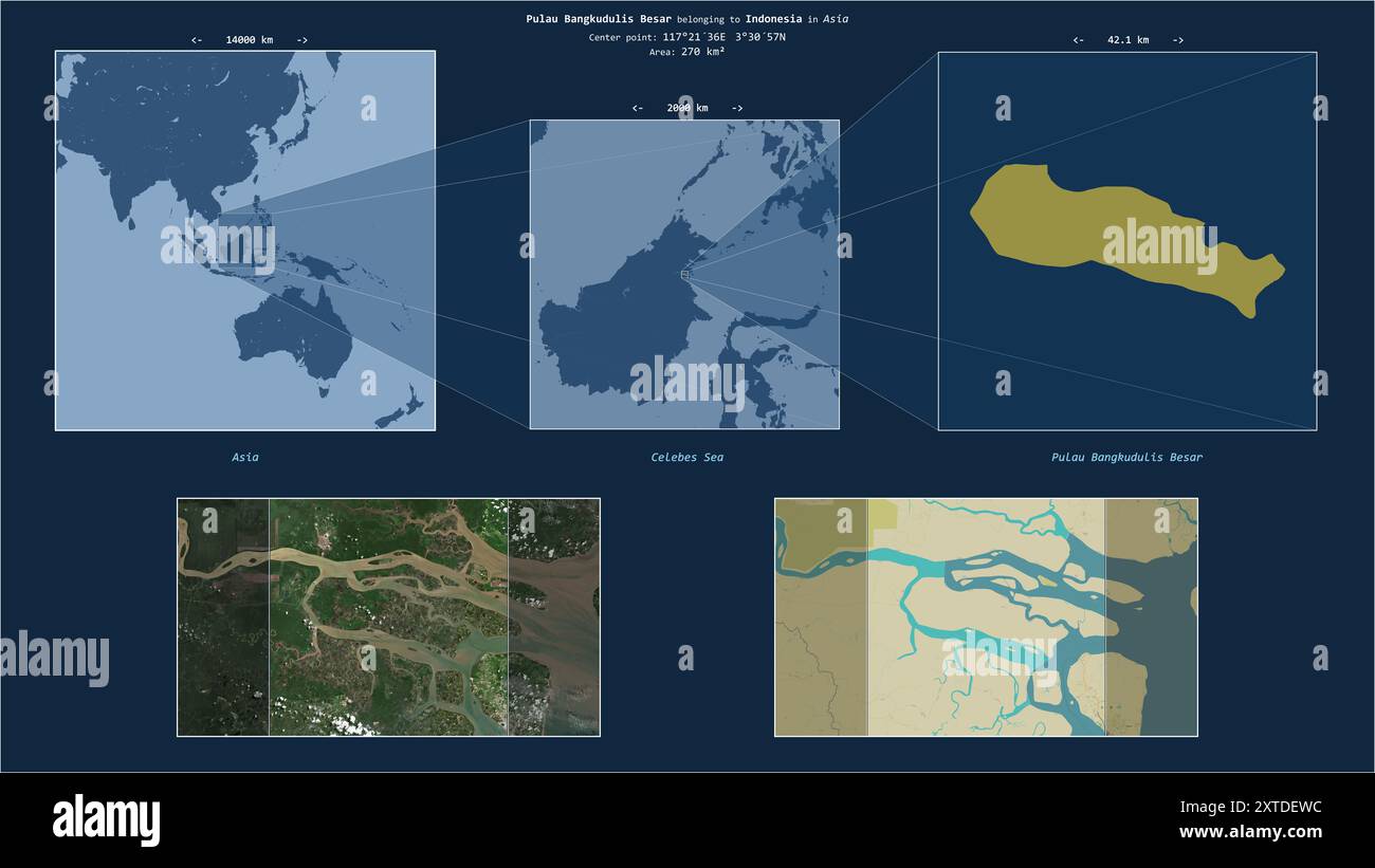 Pulau Bangkudulis Besar in the Celebes Sea - belonging to Indonesia ...