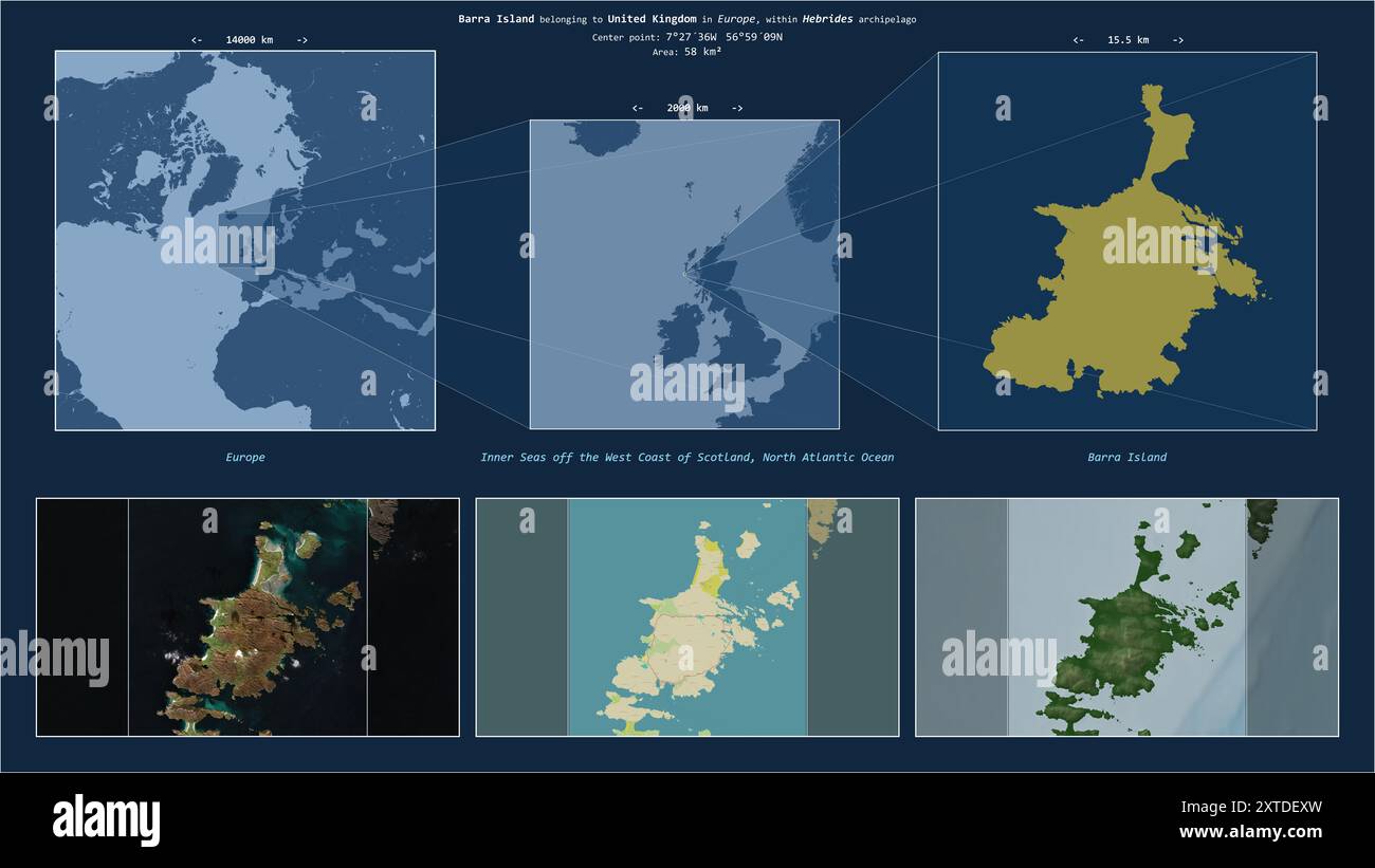 Barra Island in the North Atlantic Ocean - belonging to United Kingdom ...
