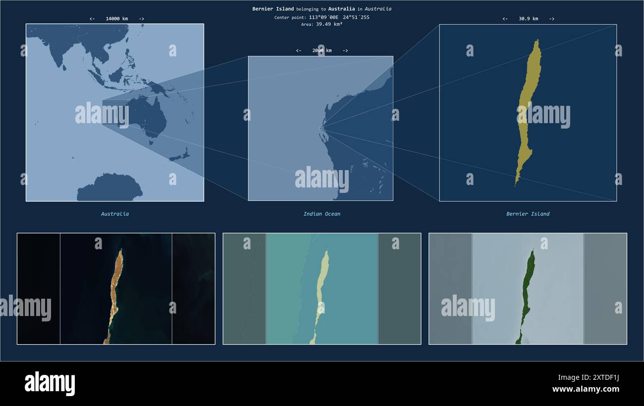 Bernier Island in the Indian Ocean - belonging to Australia. Described ...