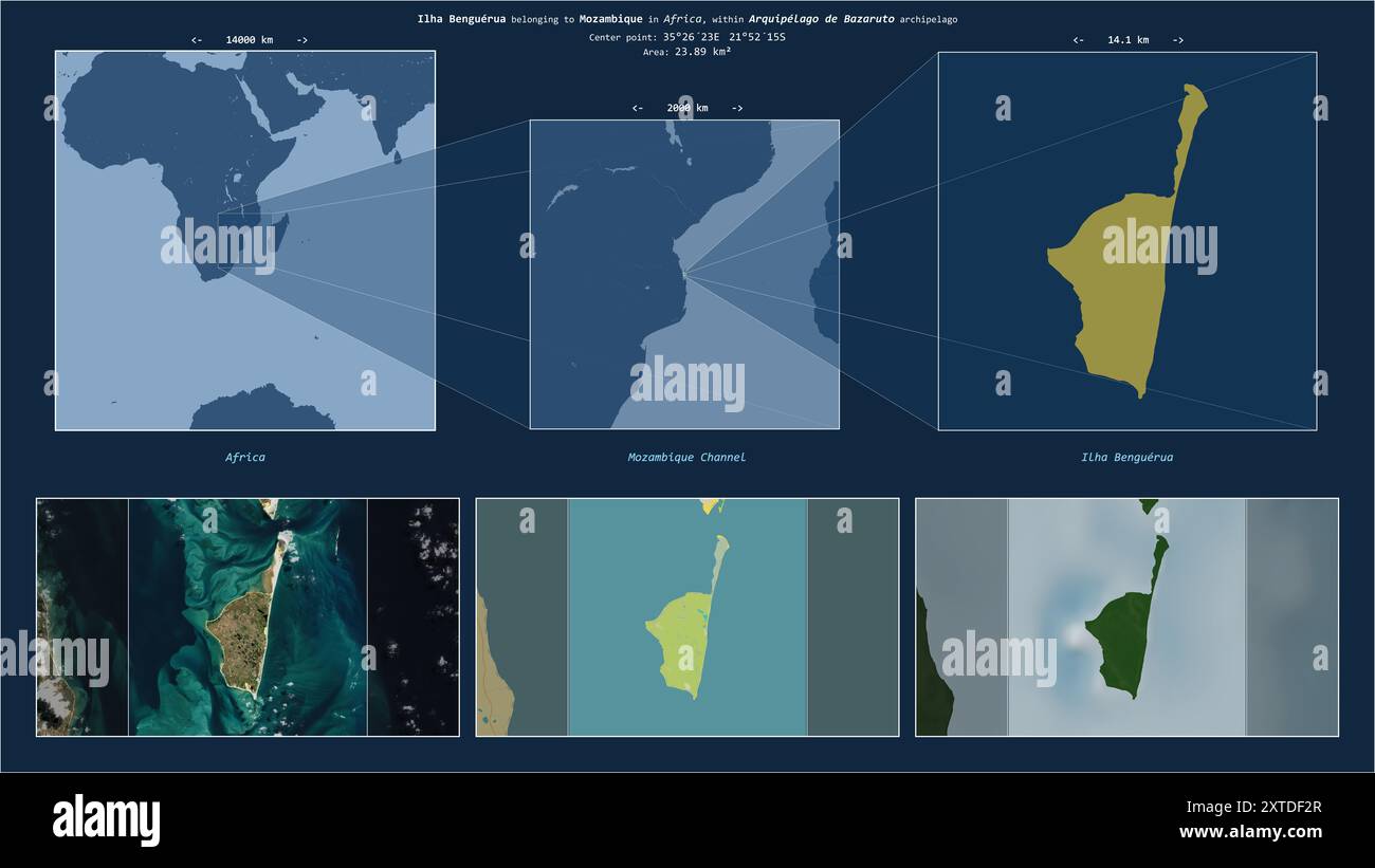 Ilha Benguerua in the Mozambique Channel - belonging to Mozambique ...