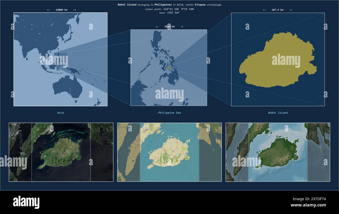 Bohol Island in the Philippine Sea - belonging to Philippines ...