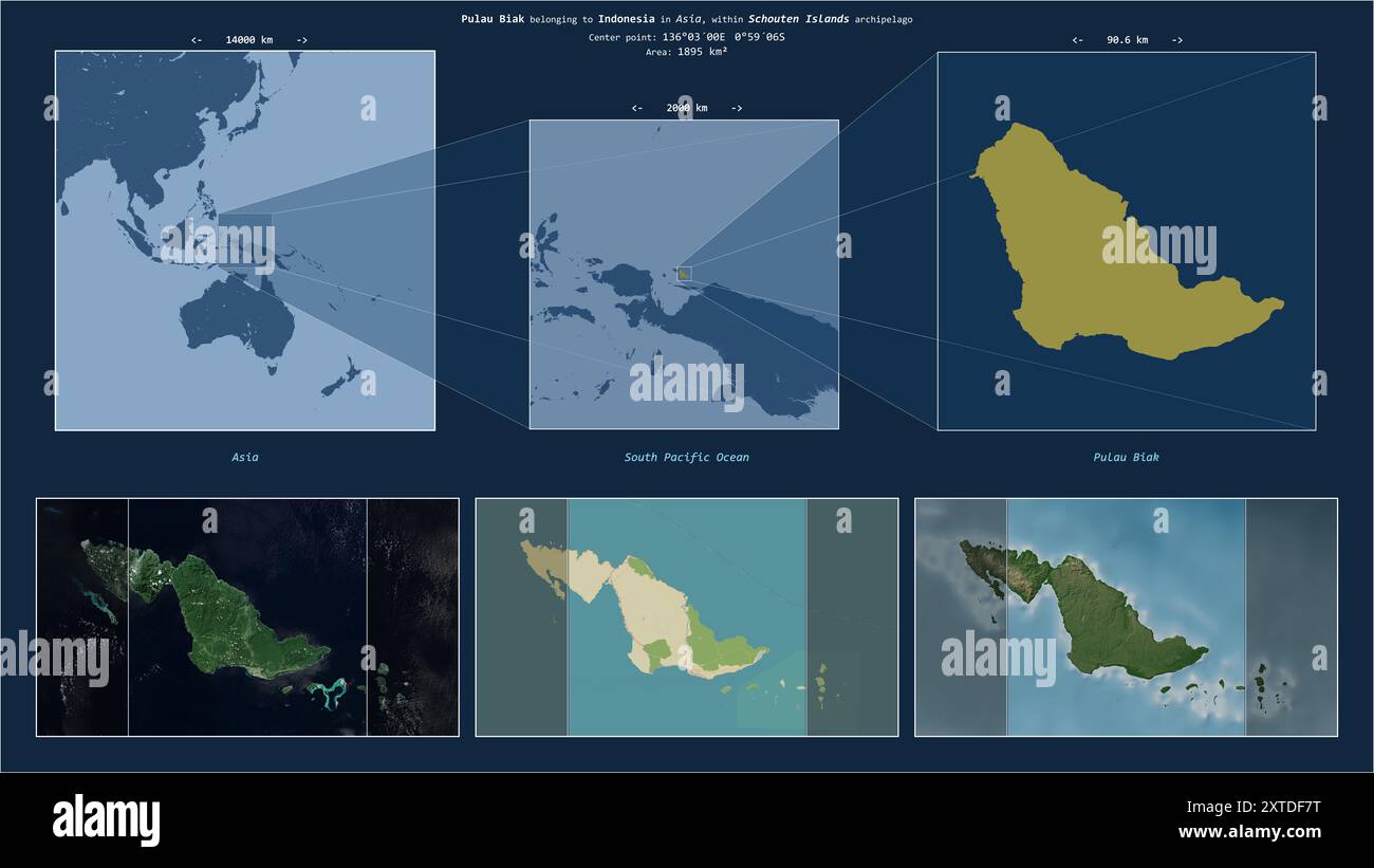 Pulau Biak in the South Pacific Ocean - belonging to Indonesia ...