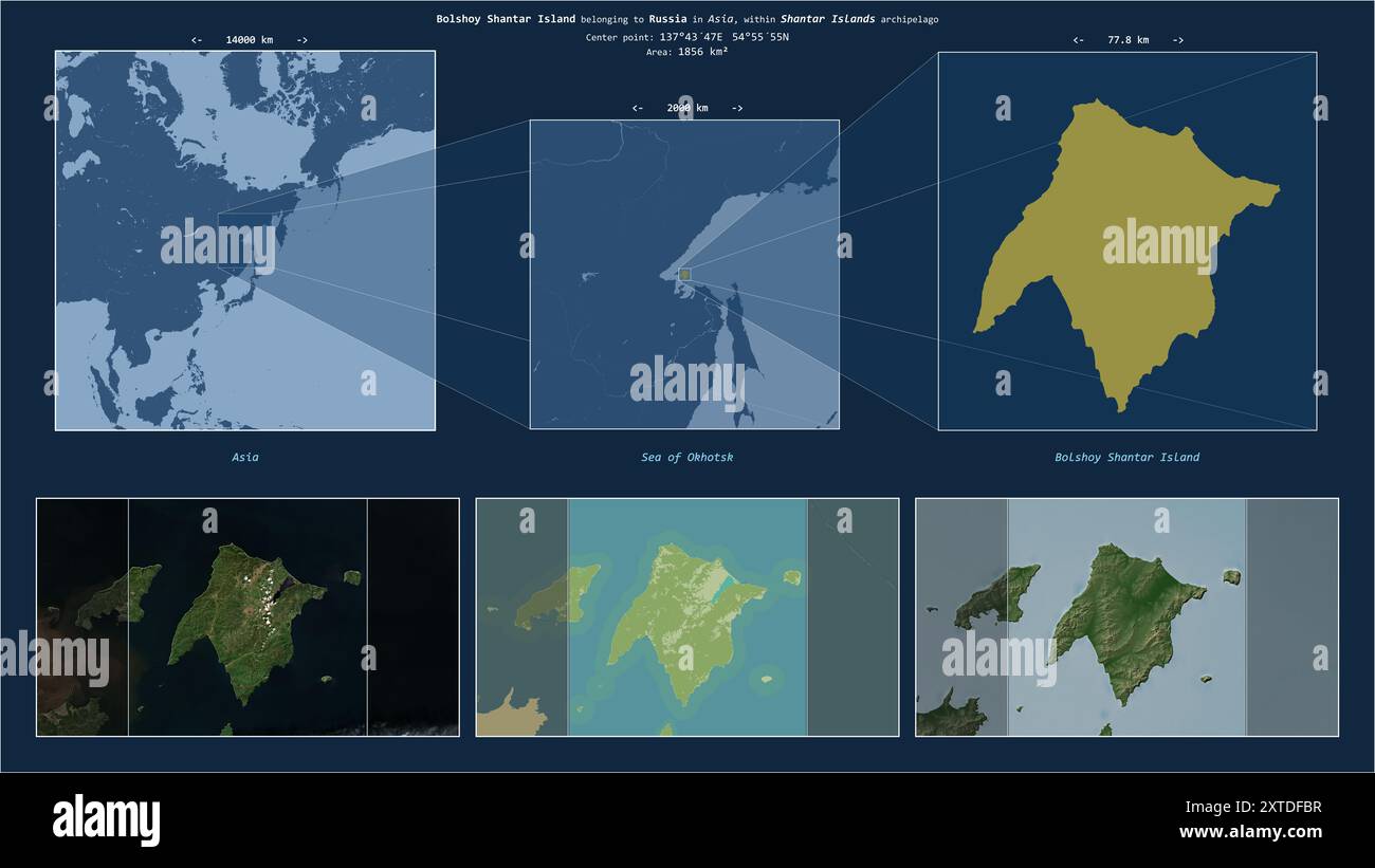 Bolshoy Shantar Island in the Sea of Okhotsk - belonging to Russia ...