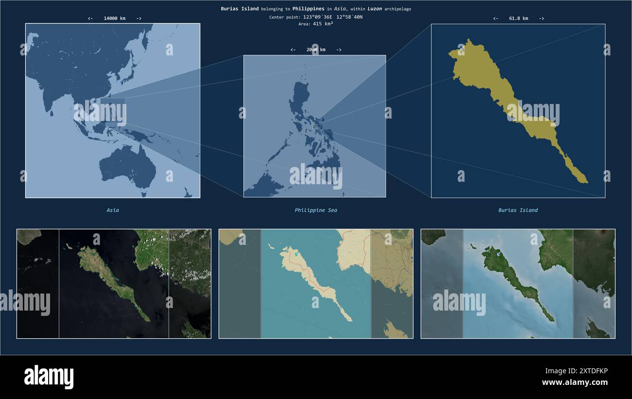 Burias Island in the Philippine Sea - belonging to Philippines ...