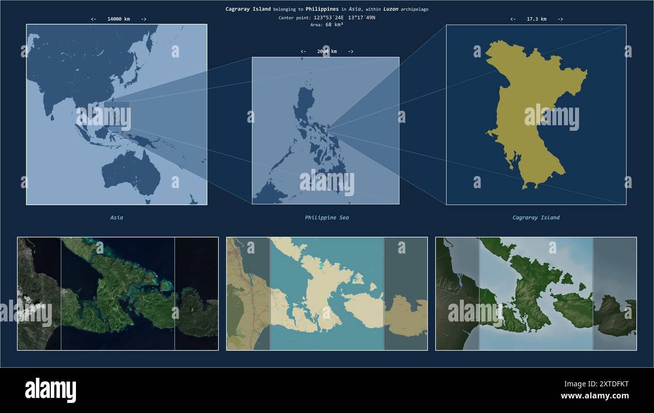 Cagraray Island in the Philippine Sea - belonging to Philippines ...