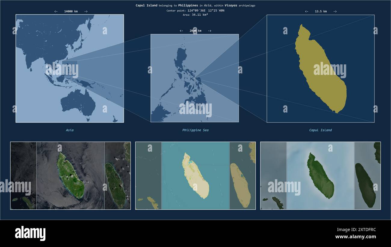 Capul Island in the Philippine Sea - belonging to Philippines ...