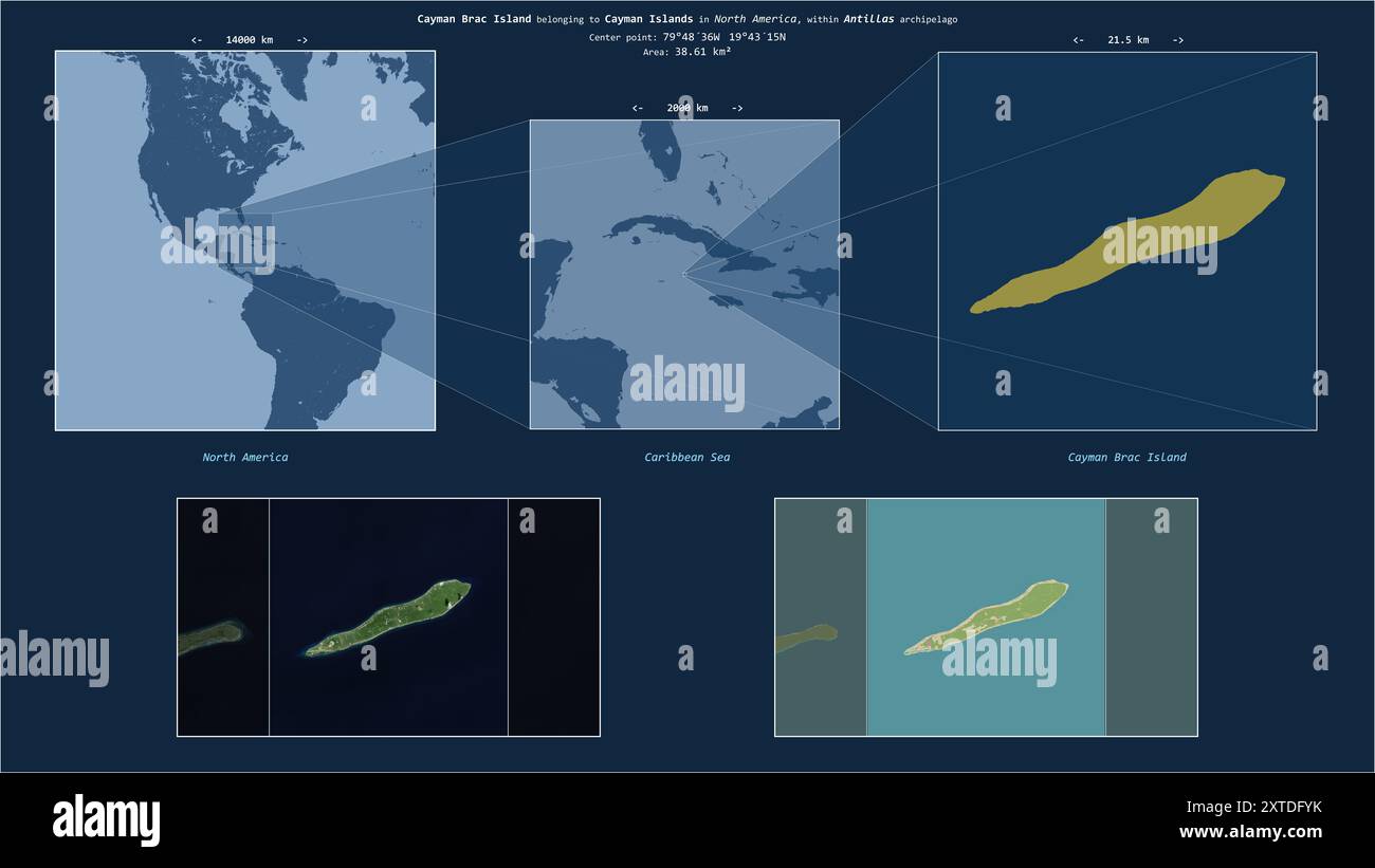 Cayman Brac Island in the Caribbean Sea - belonging to Cayman Islands ...