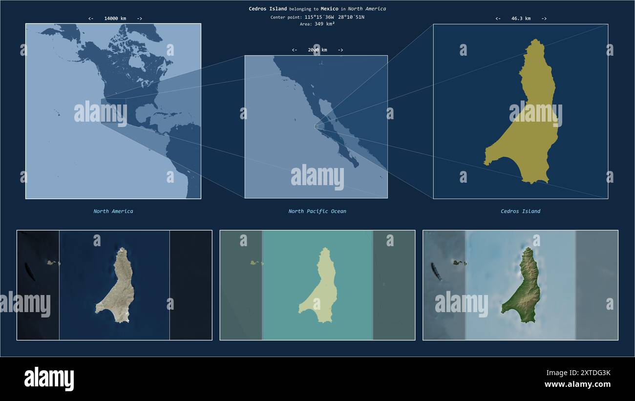 Cedros Island in the North Pacific Ocean - belonging to Mexico ...