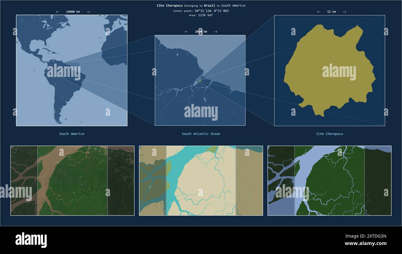 Ilha Charapucu in the South Atlantic Ocean - belonging to Brazil ...