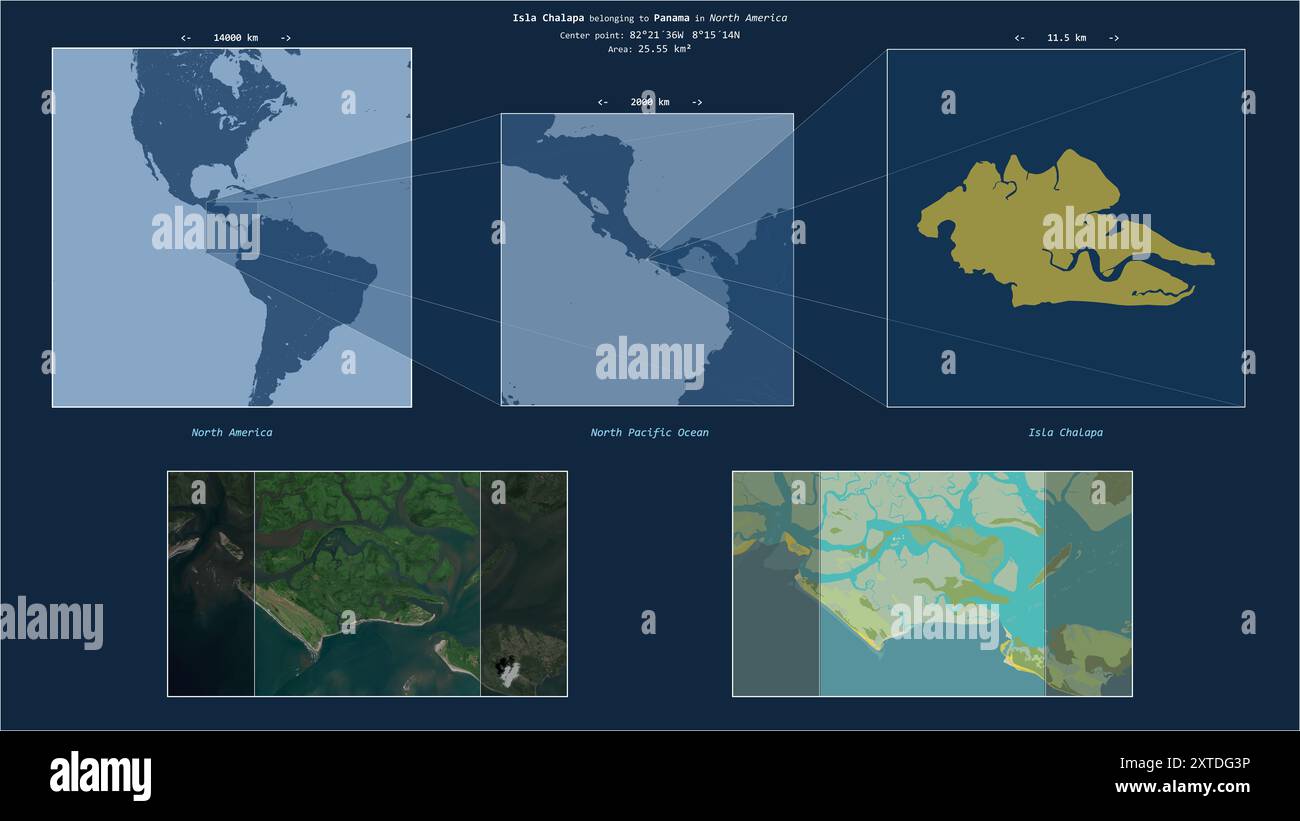 Isla Chalapa in the North Pacific Ocean - belonging to Panama ...