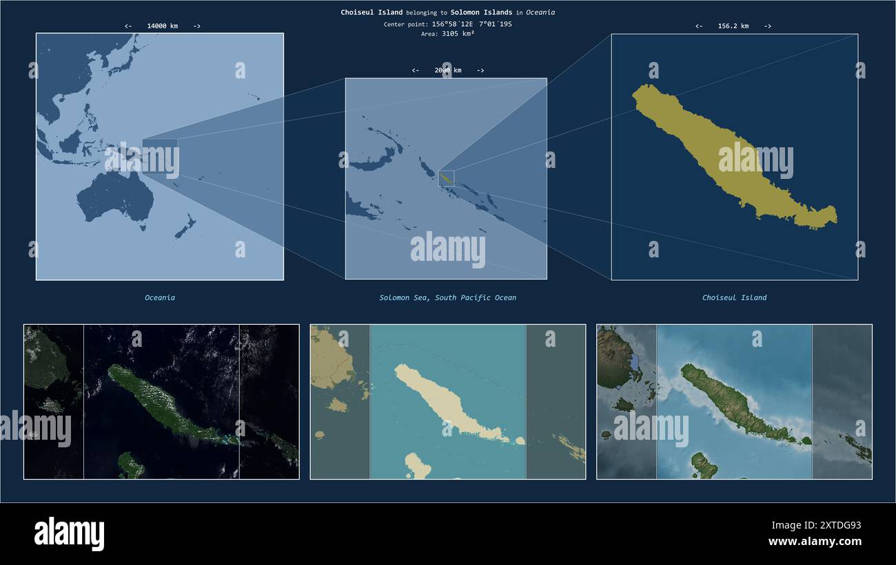 Choiseul Island in the Solomon Sea - belonging to Solomon Islands ...