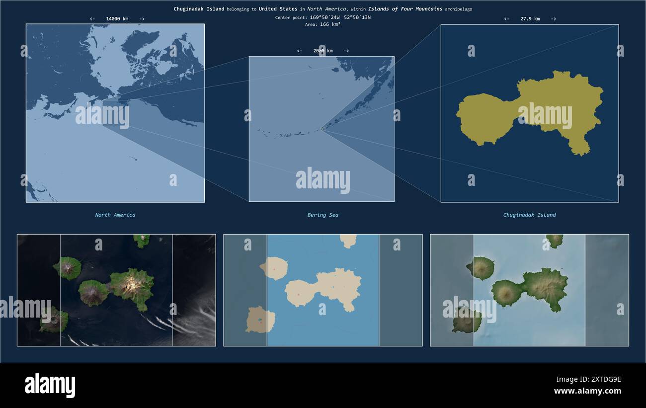 Chuginadak Island in the Bering Sea - belonging to United States ...