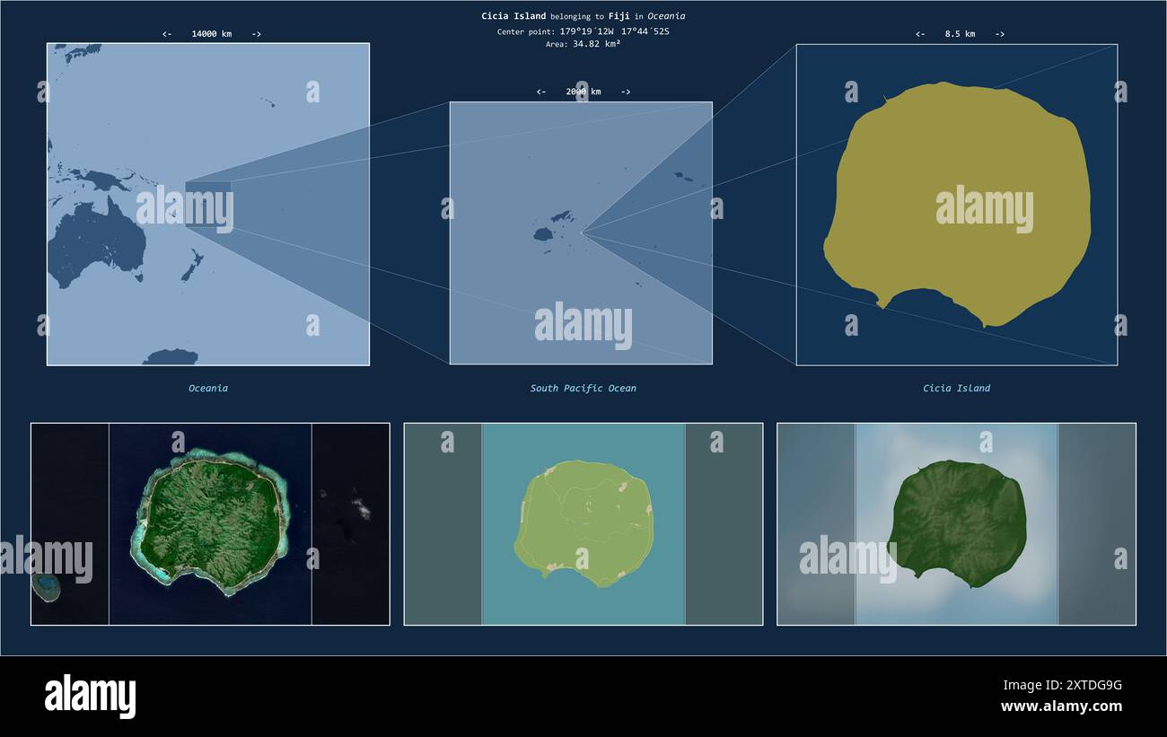 Cicia Island in the South Pacific Ocean - belonging to Fiji. Described ...