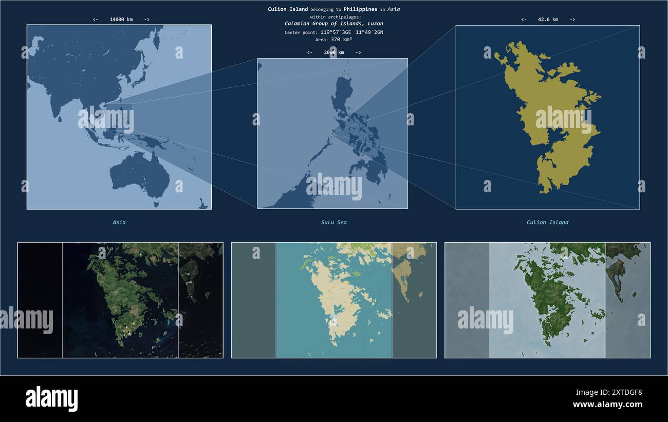 Culion Island in the Sulu Sea - belonging to Philippines. Described ...