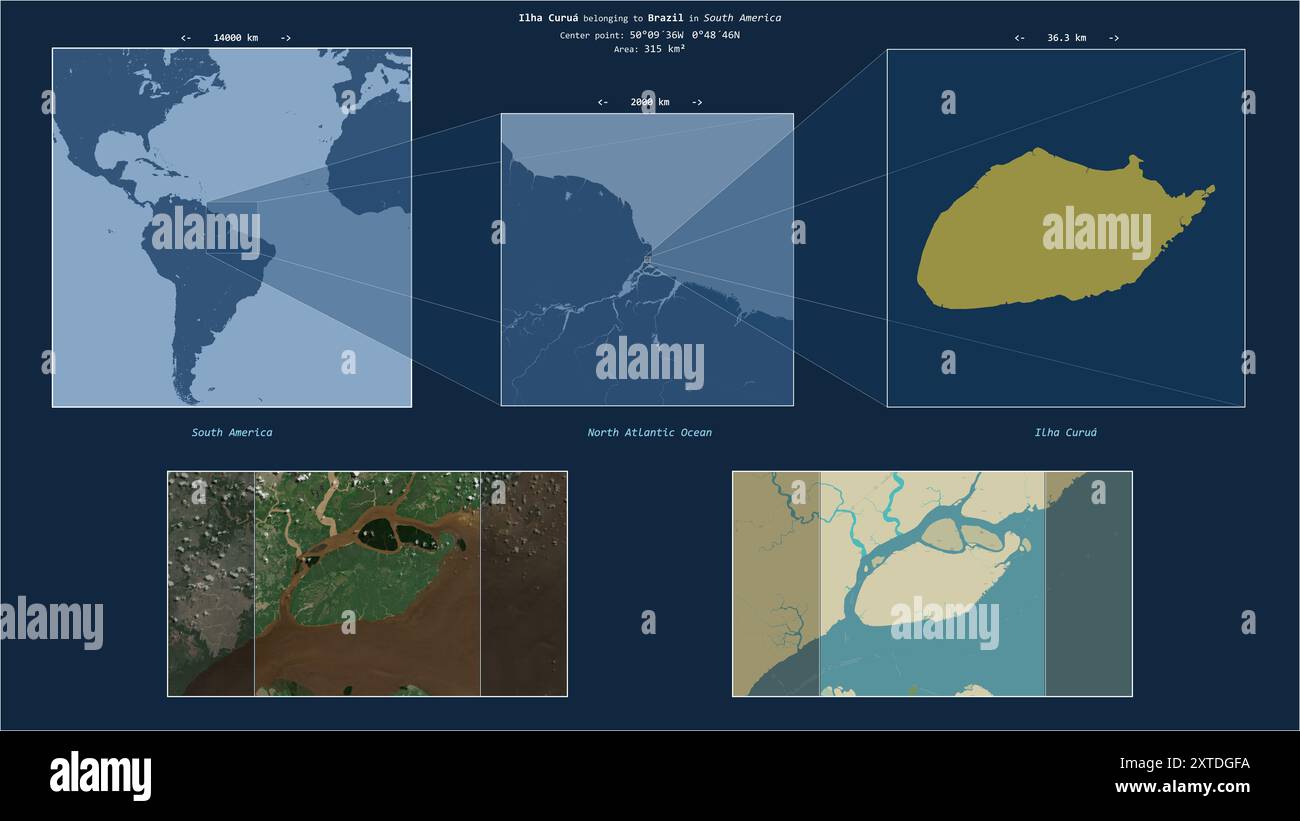 Ilha Curua in the North Atlantic Ocean - belonging to Brazil. Described ...