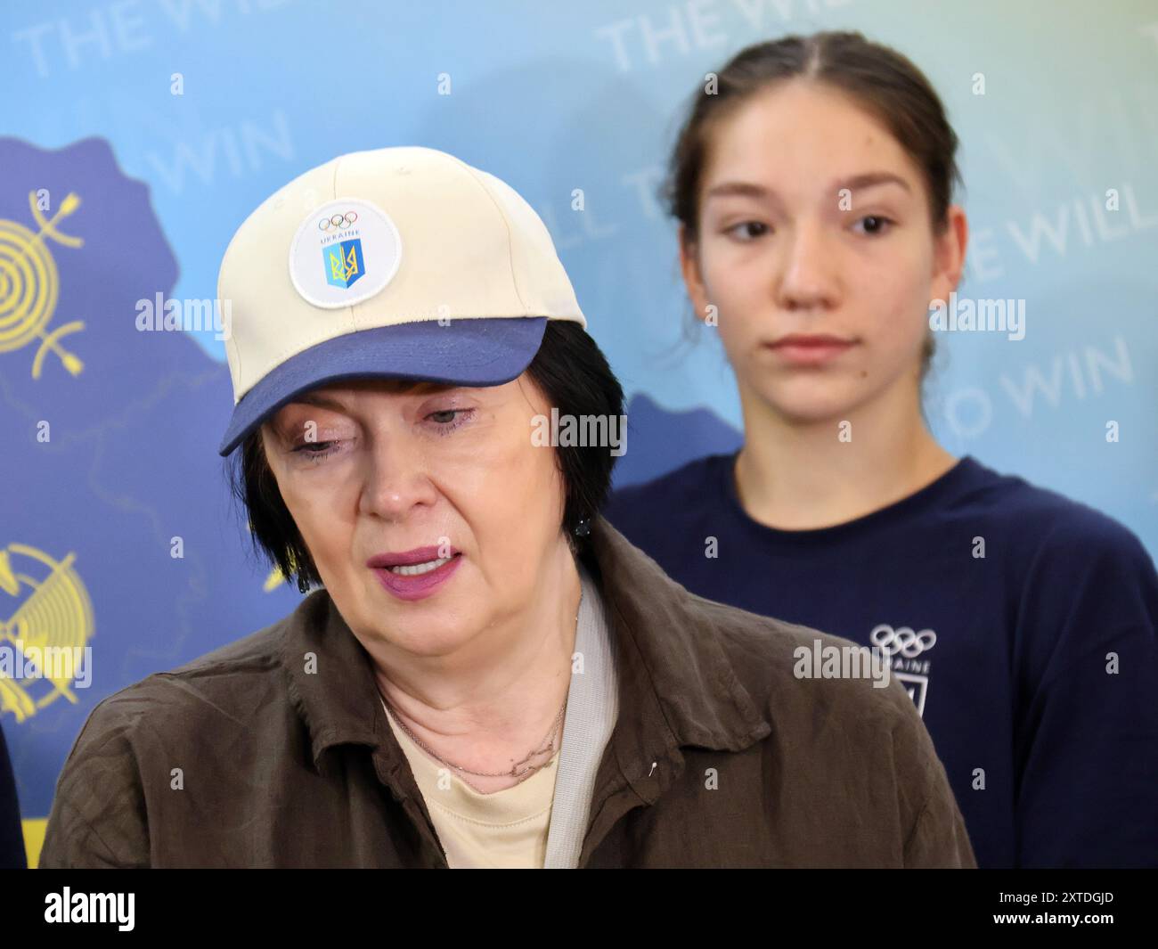 KYIV, UKRAINE - AUGUST 14, 2024 - Head coach of the Ukrainian rhythmic gymnastics team Iryna ...