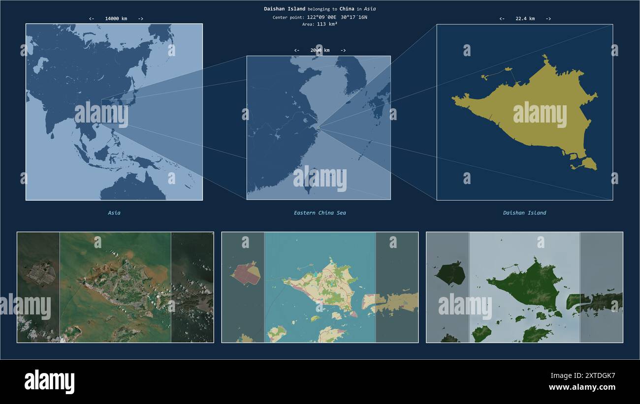 Daishan Island in the Eastern China Sea - belonging to China. Described ...