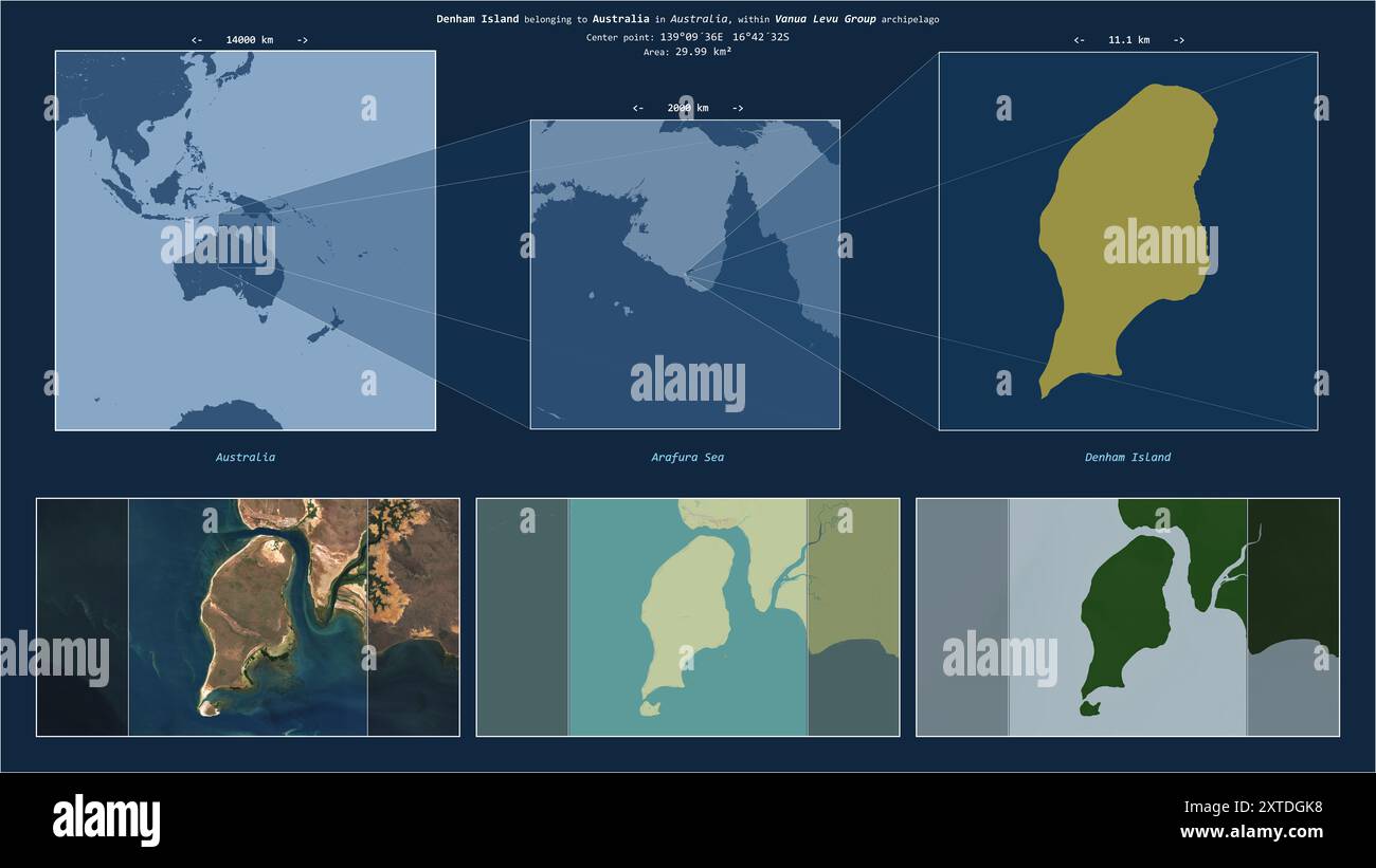 Denham Island in the Arafura Sea - belonging to Australia. Described ...