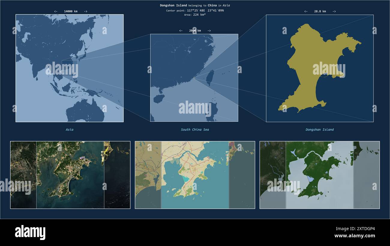 Dongshan Island in the South China Sea - belonging to China. Described ...